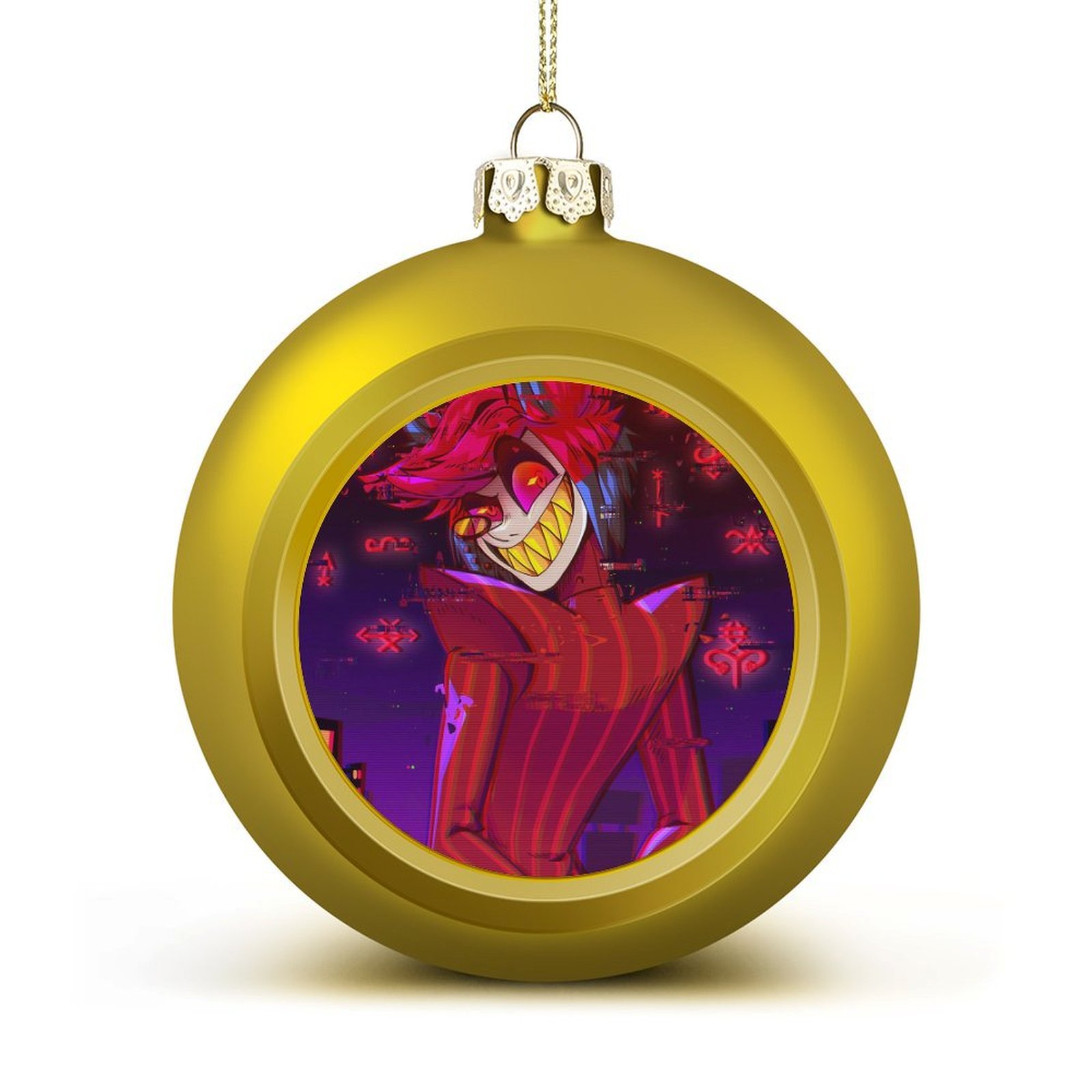 Alastor Hazbin Hotel Anime Christmas Balls Decoration Xmas Gift ...