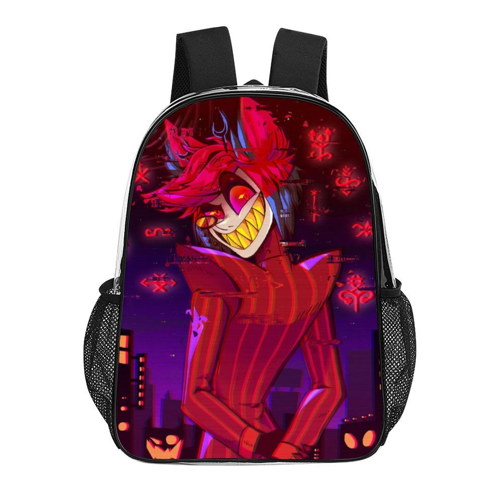 Alastor Hazbin Hotel Anime Clear Backpack 17 Inch Transparent Bag ...