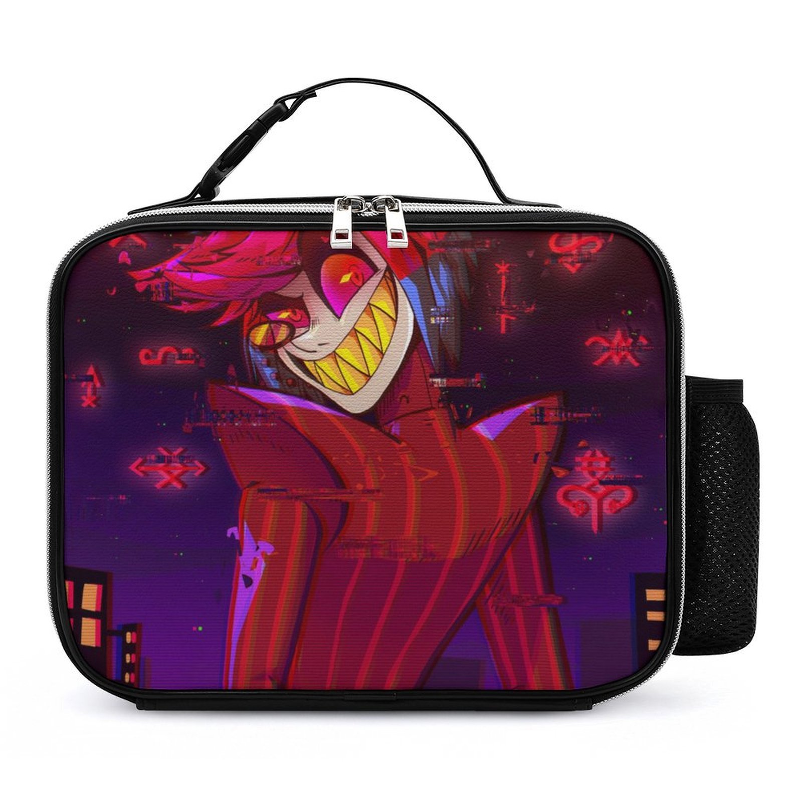 Alastor Hazbin Hotel Anime Insulated Portable Lunch Bag Leather ...