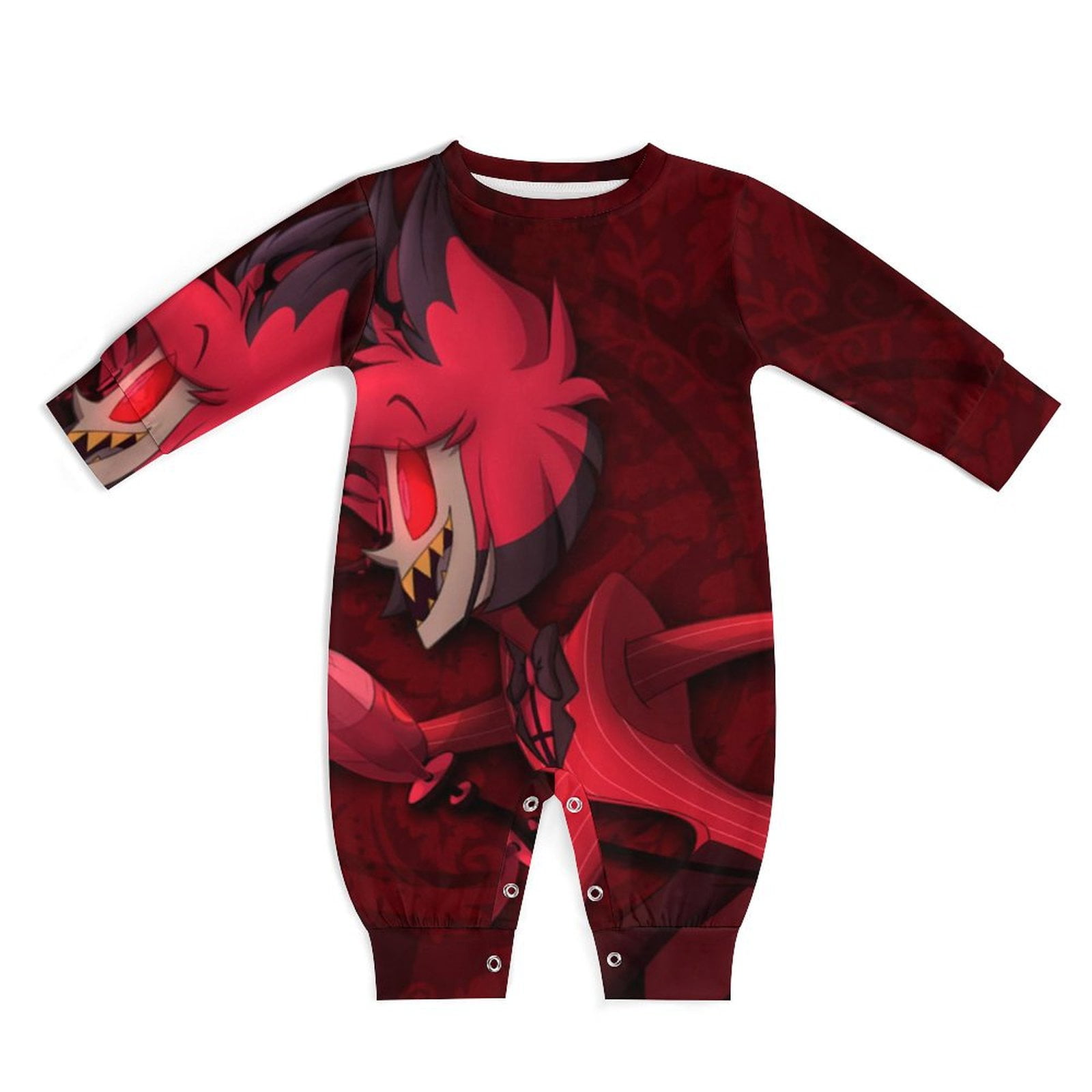 Alastor Hazbin Hotel Baby Rompers One-Piece Long Sleeve Jumpsuit ...