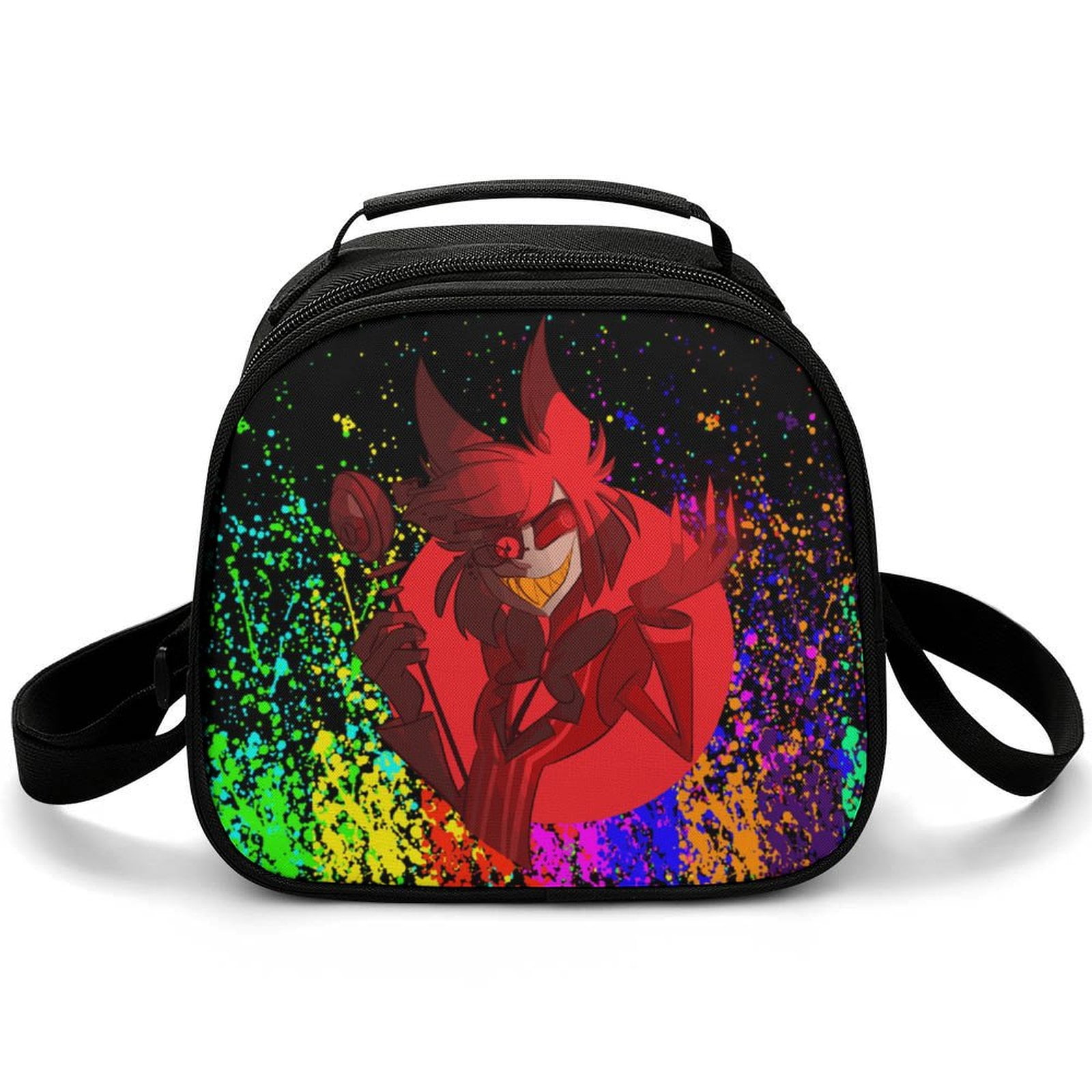 Alastor Hazbin Hotel Cartoon Portable Insulated Lunch Bag Lunch Box ...