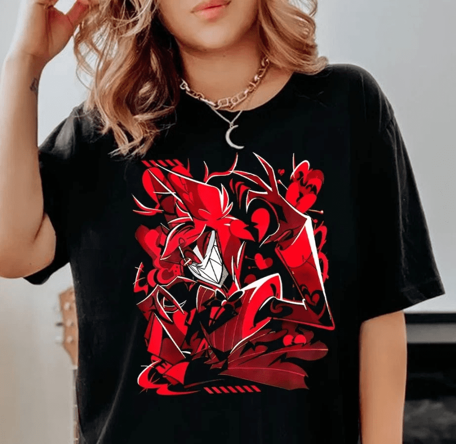 Alastor Hazbin Hotel Characters Graphic T-Shirt, Unisex Game Tee ...