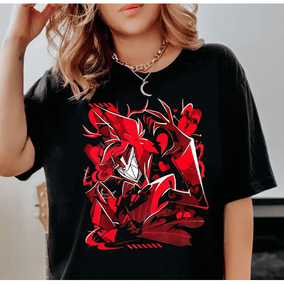 Alastor Hazbin Hotel Characters Graphic T-Shirt, Unisex Game Tee ...