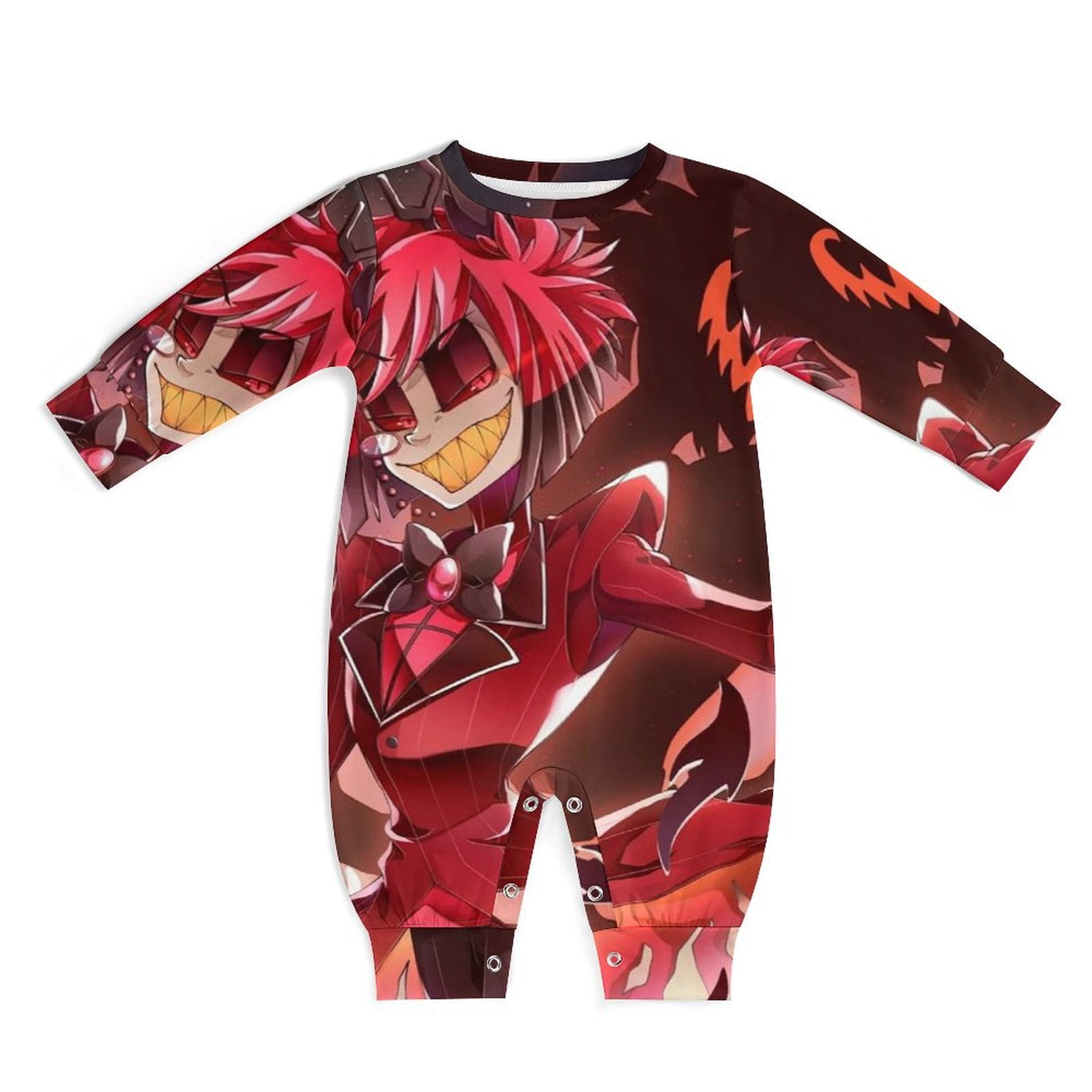 Alastor Hazbin Hotel Comedy Baby Rompers One-Piece Long Sleeve Jumpsuit ...