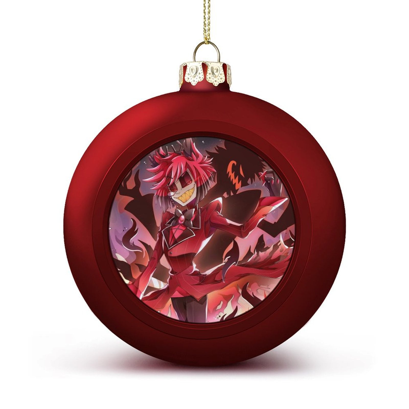 Alastor Hazbin Hotel Comedy Christmas Balls Decoration Xmas Gift ...