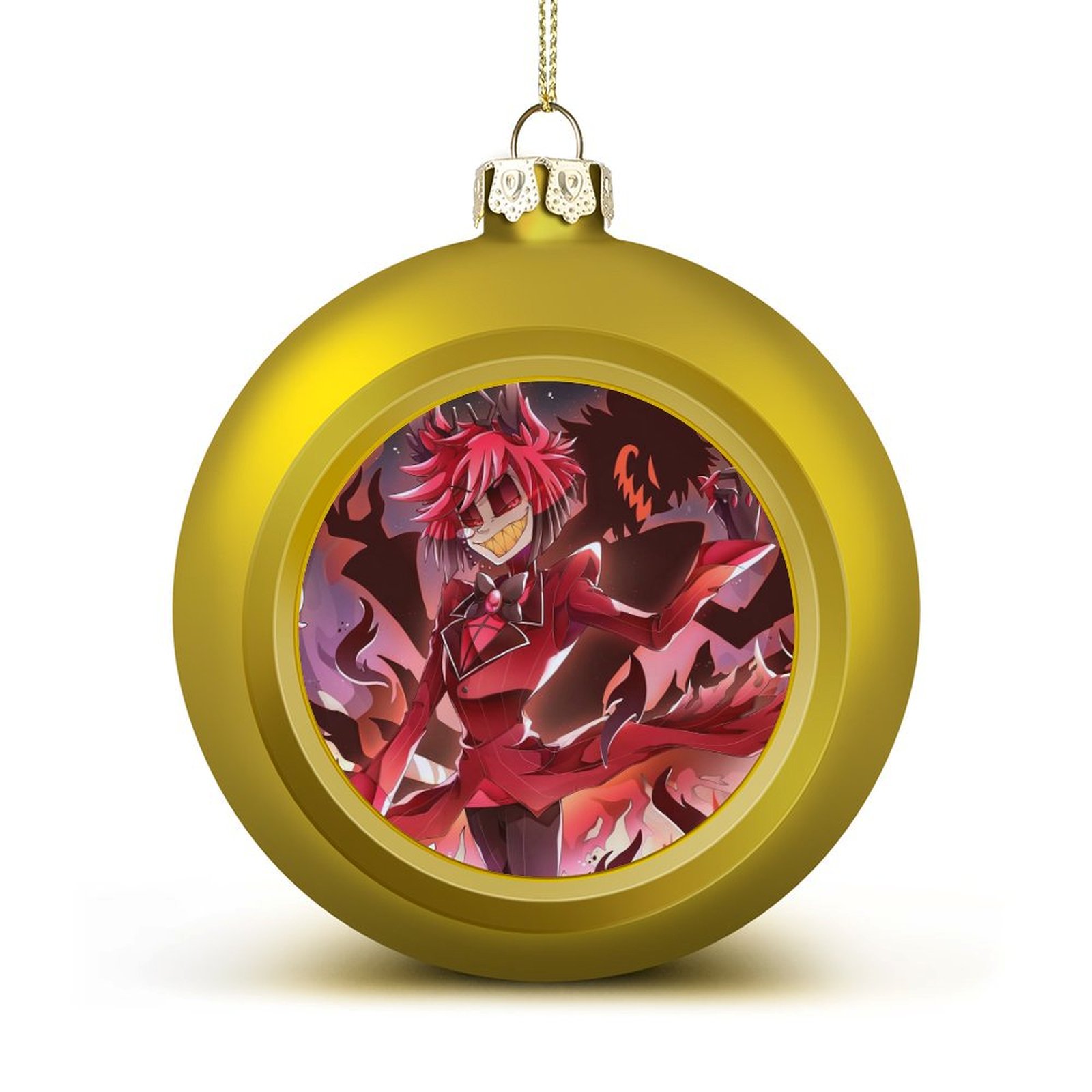 Alastor Hazbin Hotel Comedy Christmas Balls Decoration Xmas Gift ...