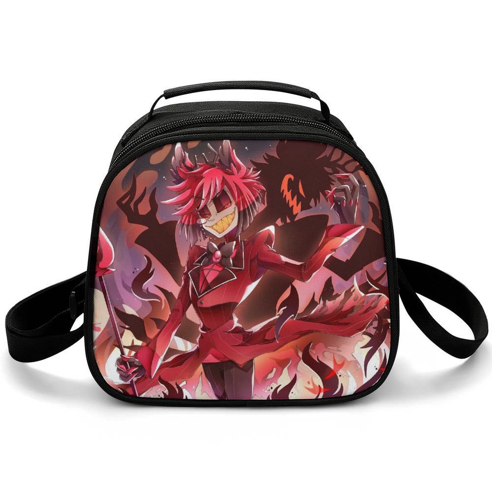 Alastor Hazbin Hotel Comedy Portable Insulated Lunch Bag Lunch Box ...
