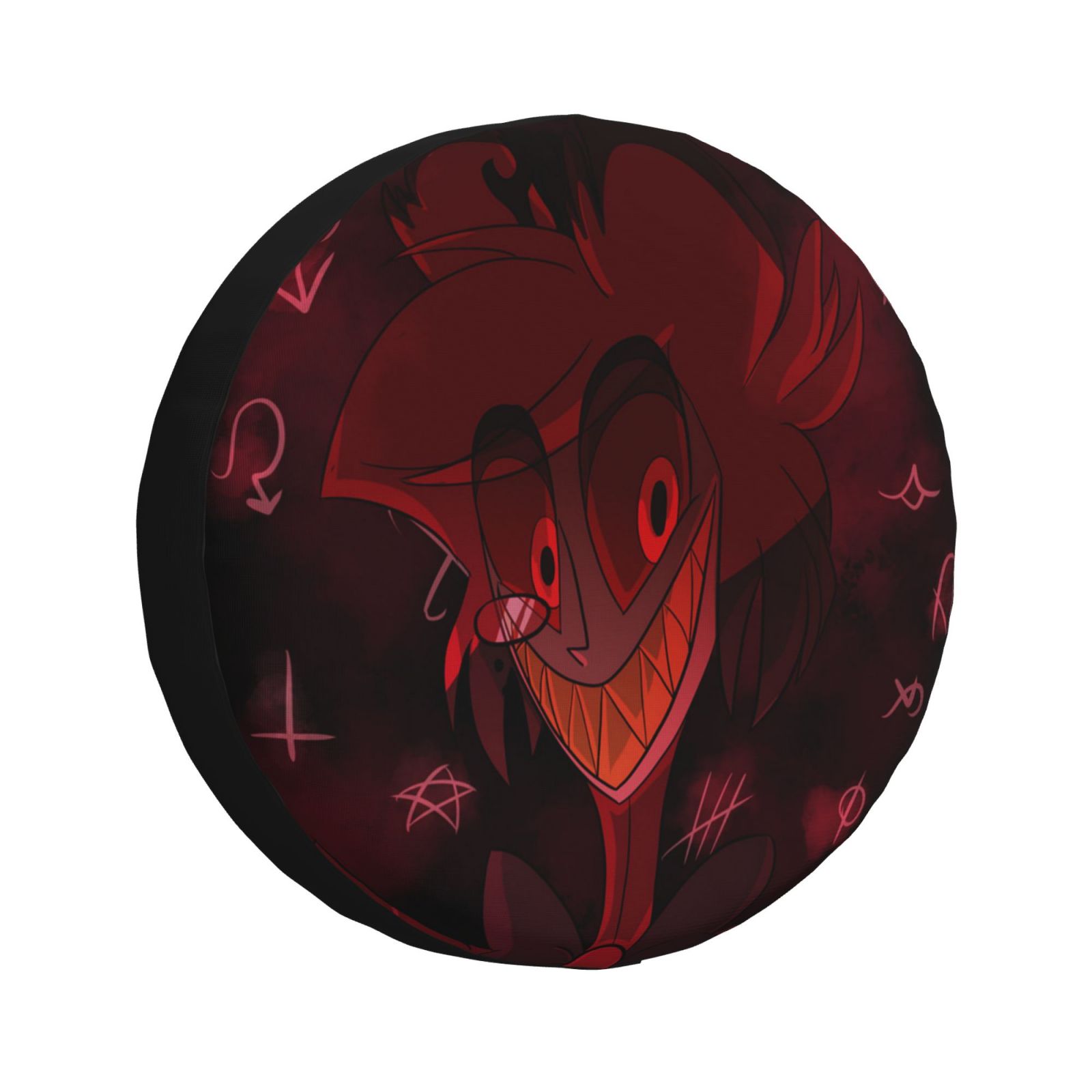 Alastor Hazbin Hotel Comedy Spare Tire Cover Universal Wheel Tire Cover ...