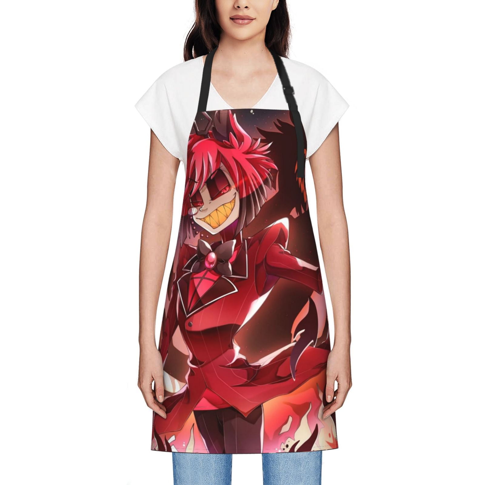 Alastor Hazbin Hotel Comedy Waterproof Apron Home Decor For Kitchen ...