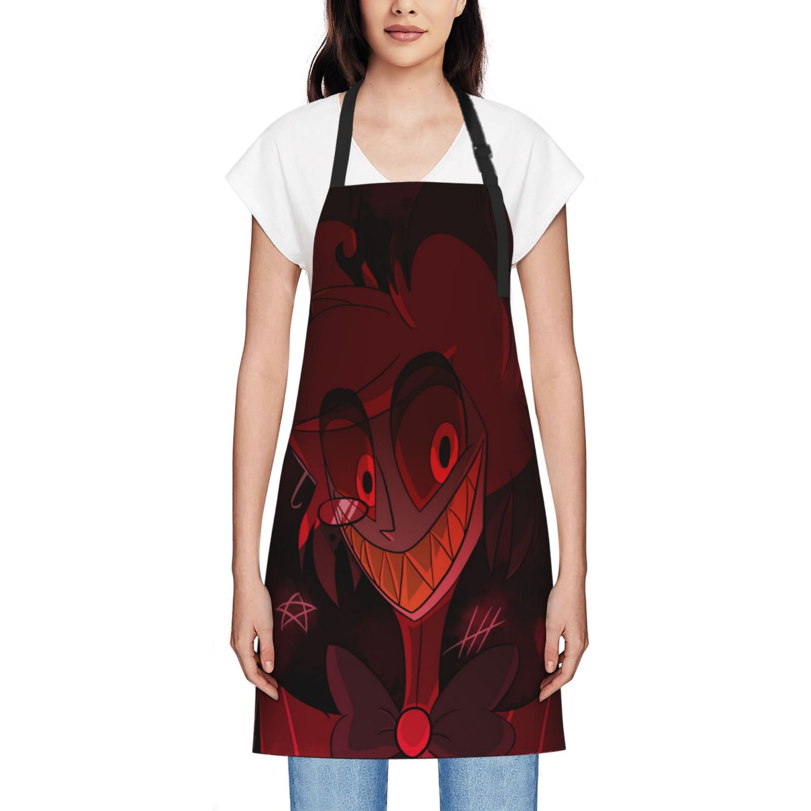 Alastor Hazbin Hotel Comedy Waterproof Apron Home Decor For Kitchen ...