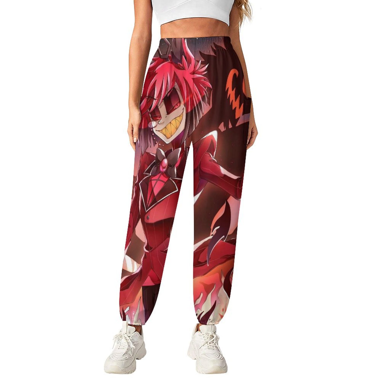 Alastor Hazbin Hotel Comedy Women's Yoga Bloomers Pants Running Workout ...