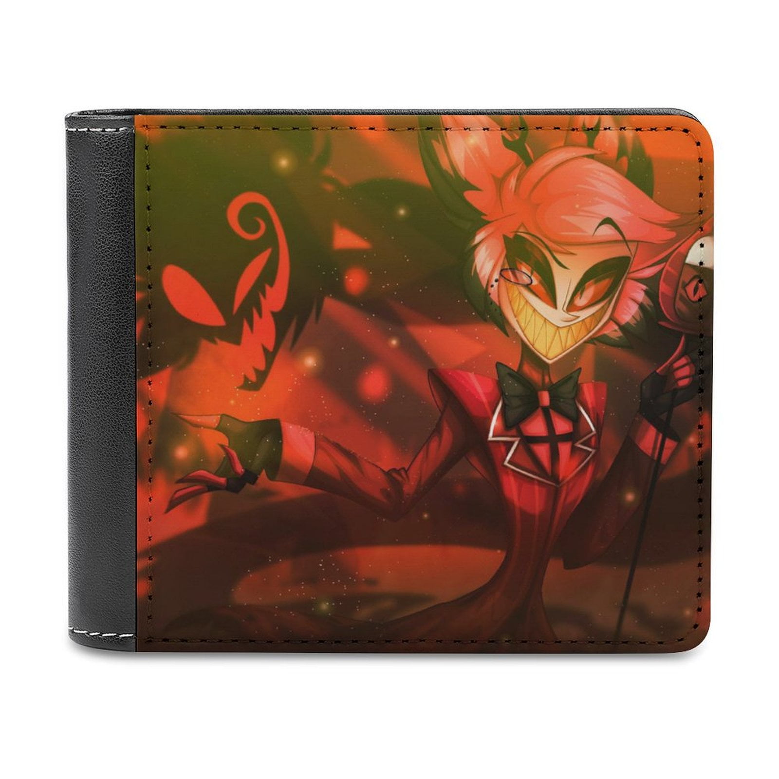 Alastor Hazbin Hotel PU Leather Wallet With Card Slots Bifold Wallet Money Organizers Holder ...