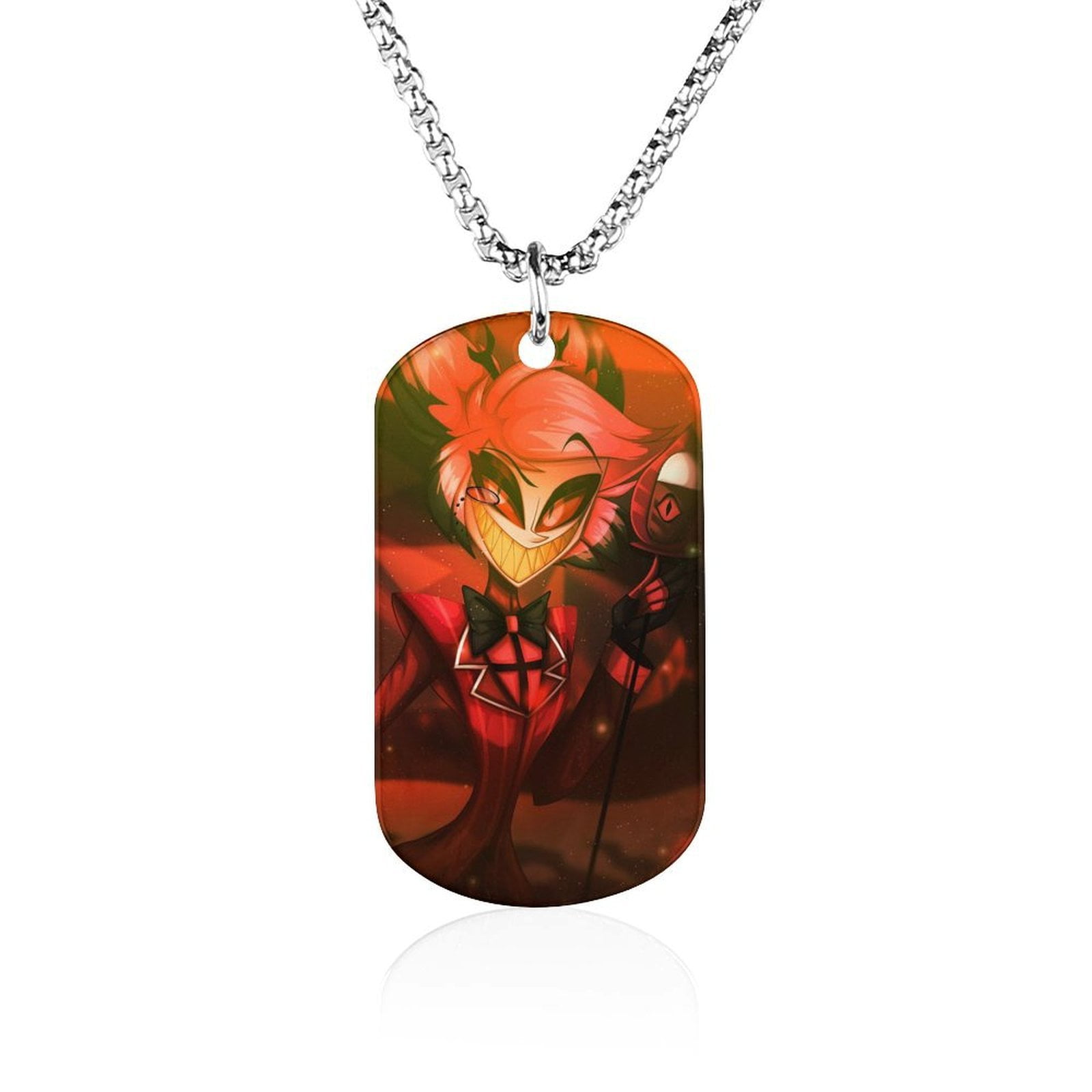 Alastor Hazbin Hotel Titanium Steel Necklace Decor Fashion Daily Unisex ...