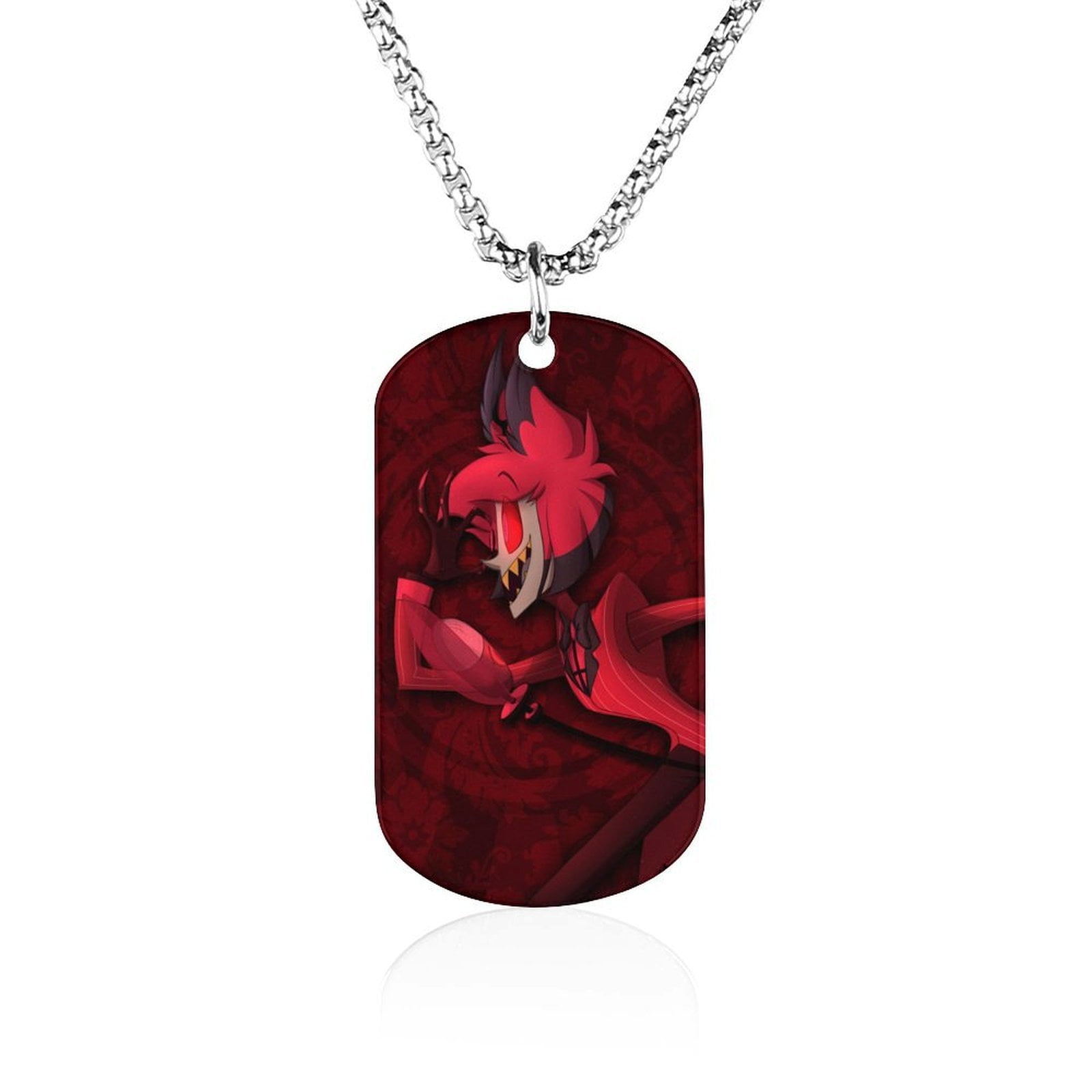 Alastor Hazbin Hotel Titanium Steel Necklace Decor Fashion Daily Unisex ...