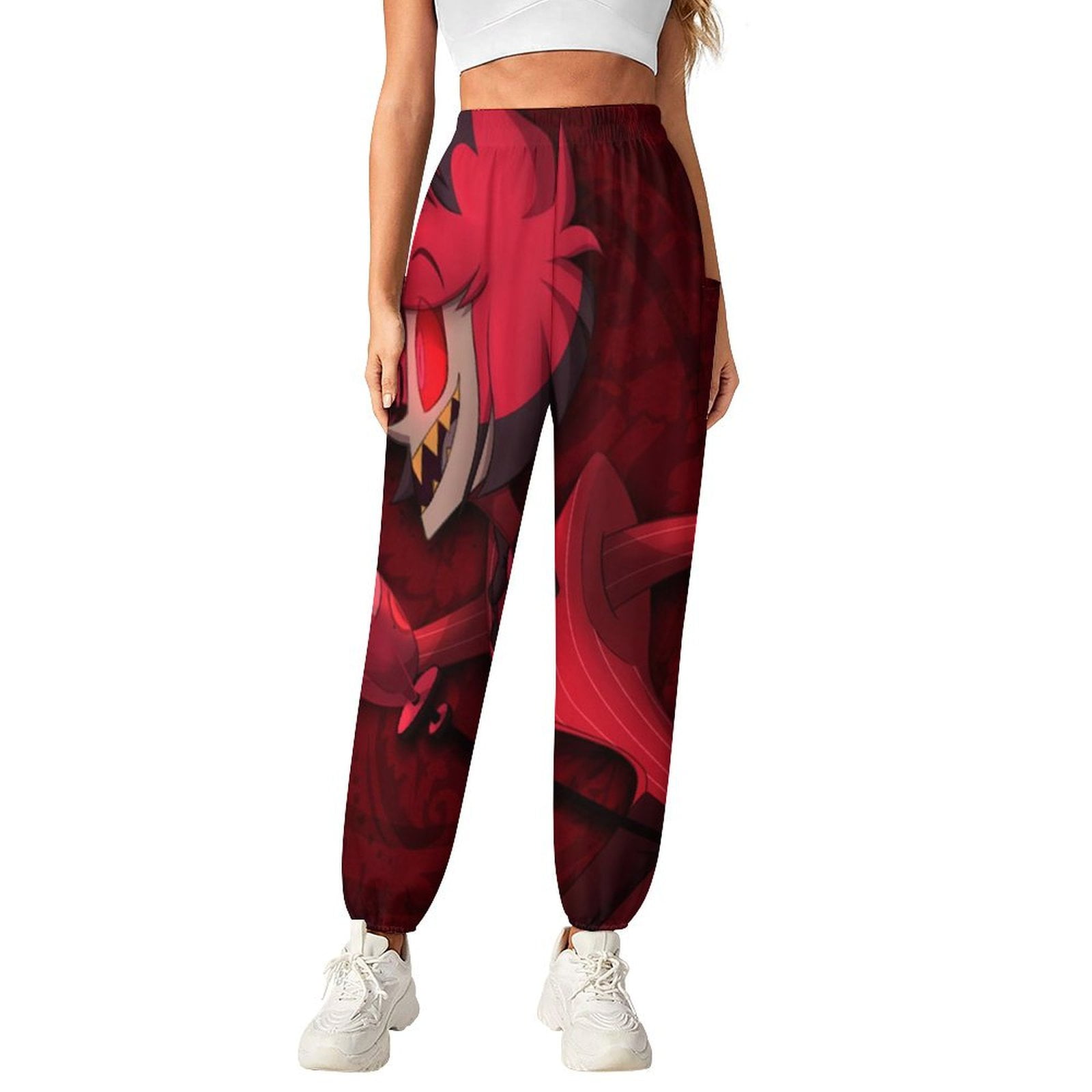 Alastor Hazbin Hotel Women's Yoga Bloomers Pants Running Workout Gym ...