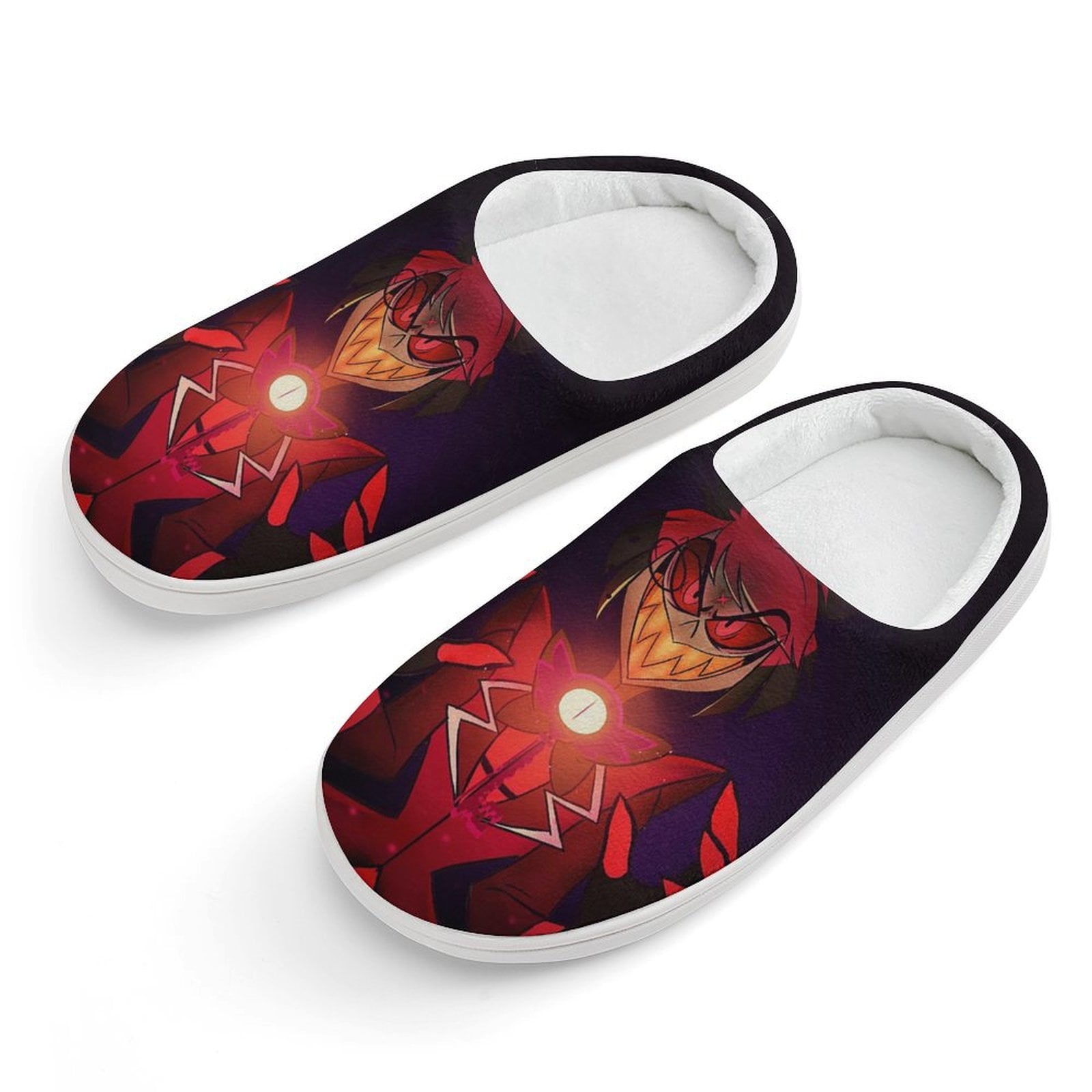 Alastor Horror Hazbin Hotel Fluffy House Cotton Slippers Memory Foam ...