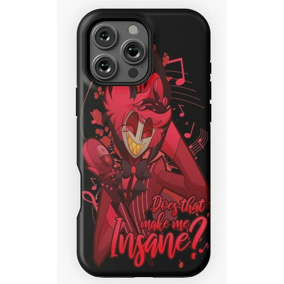 Alastor Radio Demon Insane Cartoon Art iPhone 11–16 Pro Max Compatible ...