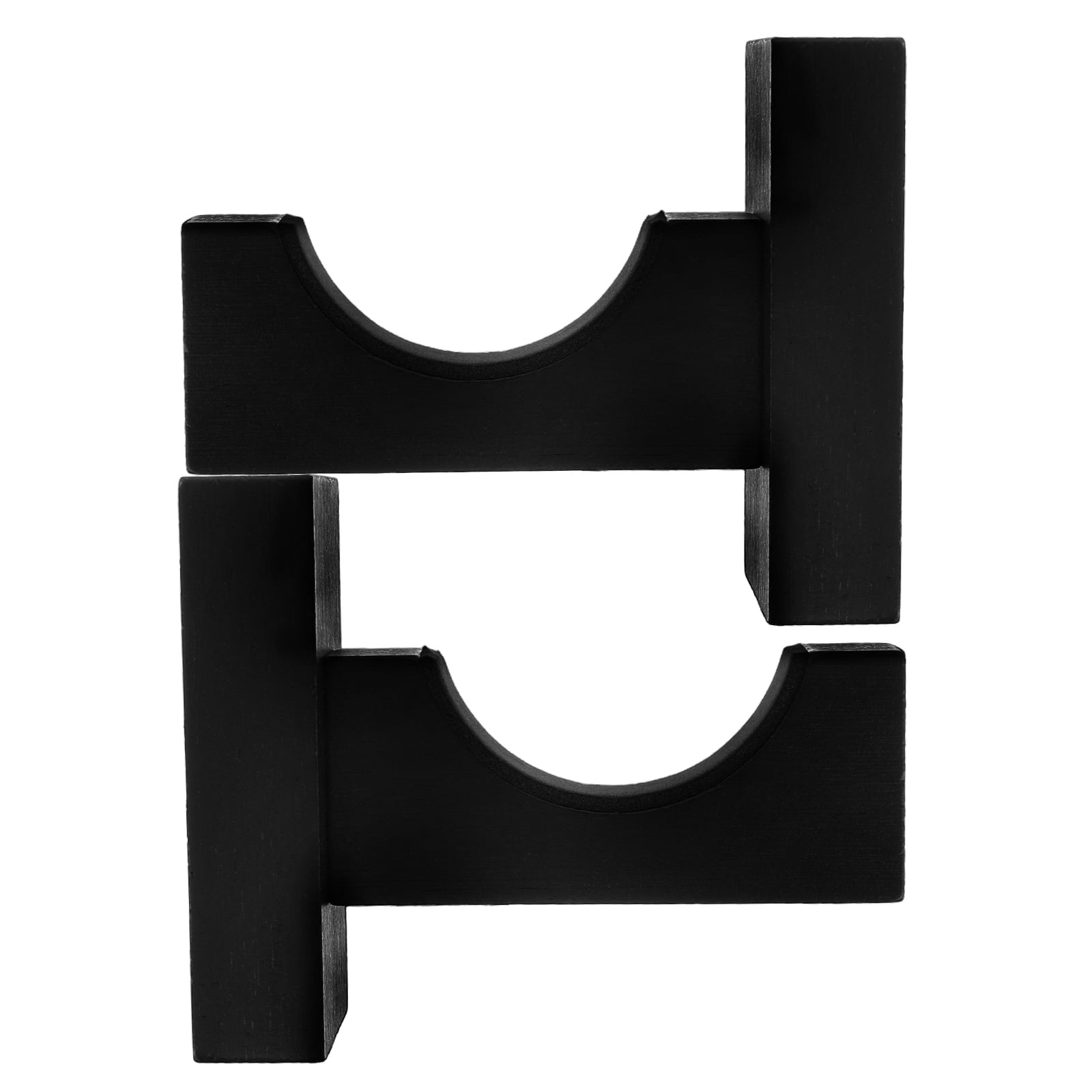 Alasum 1 Pair Wall-Mounted Baseball Bat Racks Made of Wood for Home ...