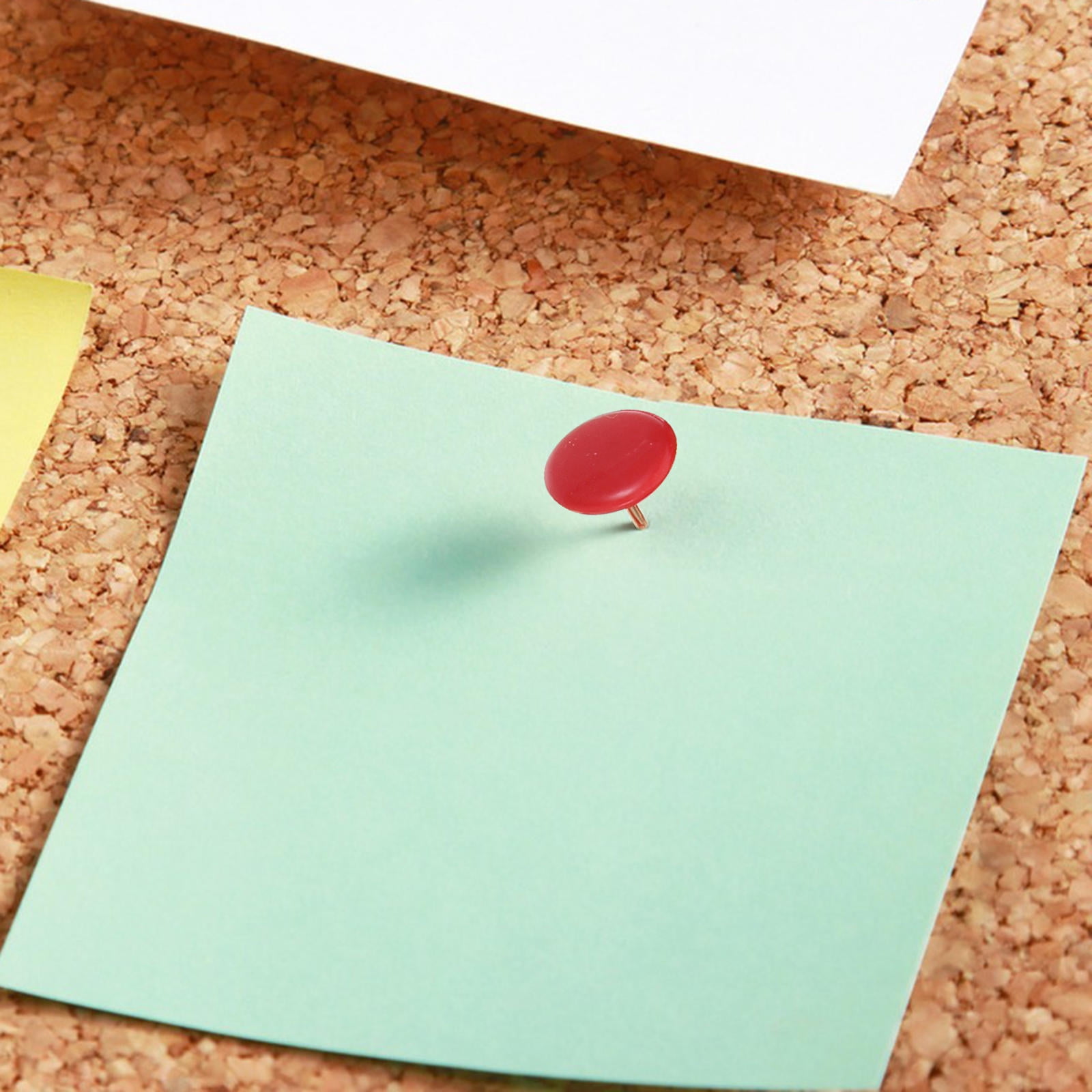 Alasum 100Pack Flat Head Thumb Tacks Red for and Photo Boards with Iron ...