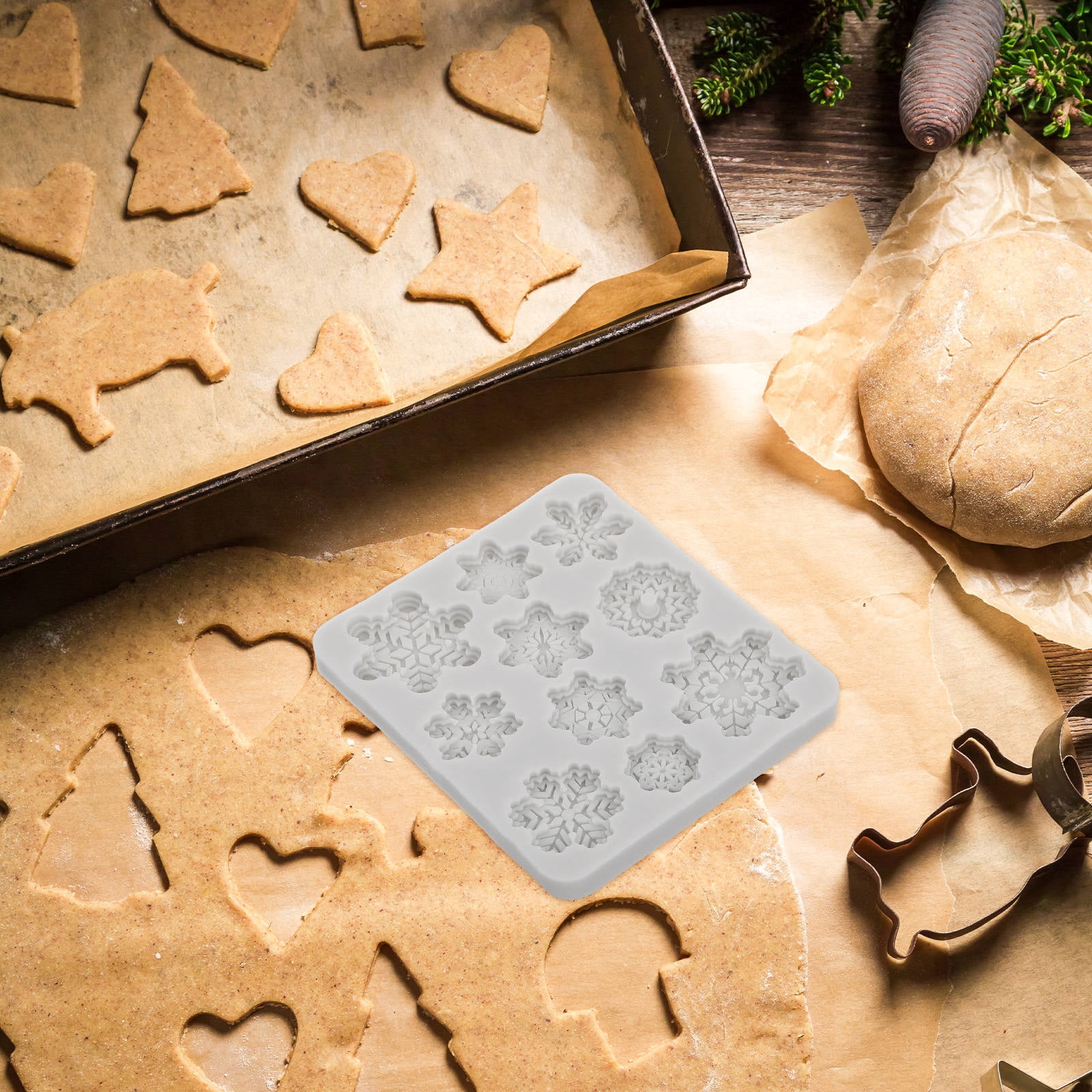 Alasum 1Pack Mini Snowflake Silicone for Cakes Heat-Resistant - Walmart.com
