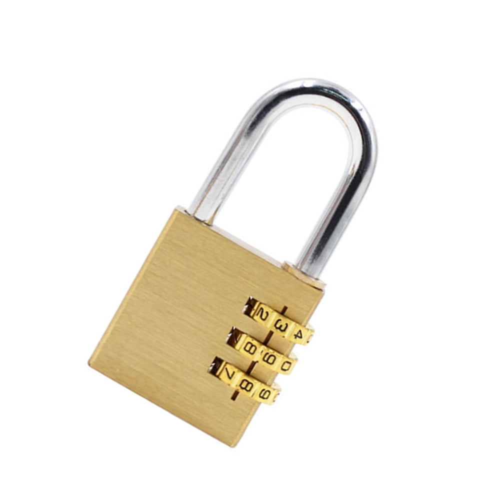 Alasum 1Pc Suitcase Lock Golden 4 Combination Dial Password Lock for ...
