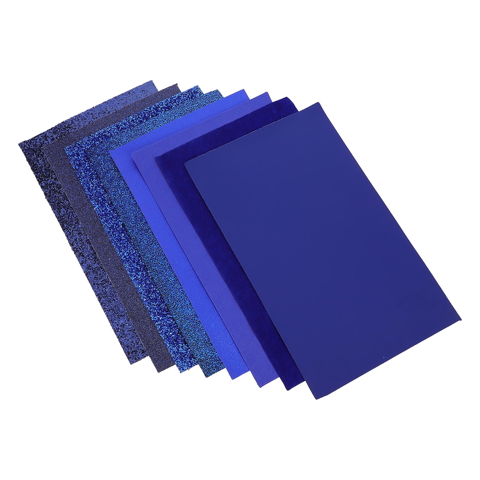 Alasum Glitter Leather Sheet Blue Cutting Upholstery 8 Sheets 13X7.9in ...