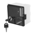 Alasum Lockable Outdoor Electrical Outlet Box Weatherproof Black ...