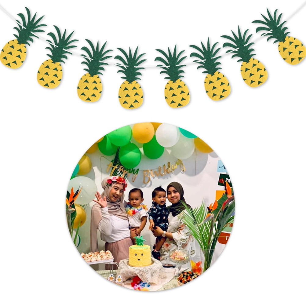 Alasum Party Decoration Banner Set Linen Cloth Tropical Garland 1Set ...
