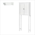 Alaterre Dover Over Toilet Hutch with 2 Doors, Bathroom Shelf with 2 ...