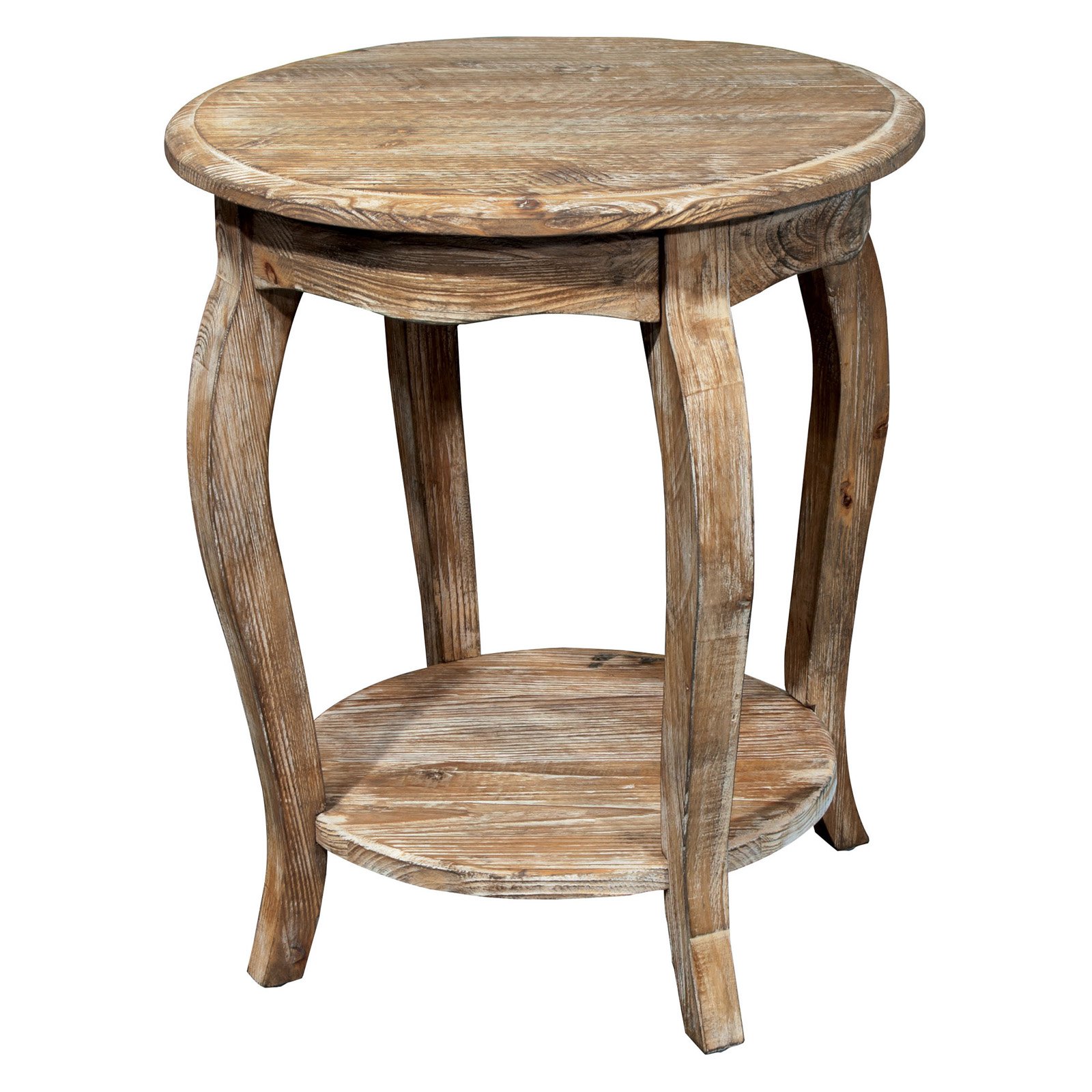 Alaterre Country Cottage Round End Table, Red Antique Finish - Walmart.com