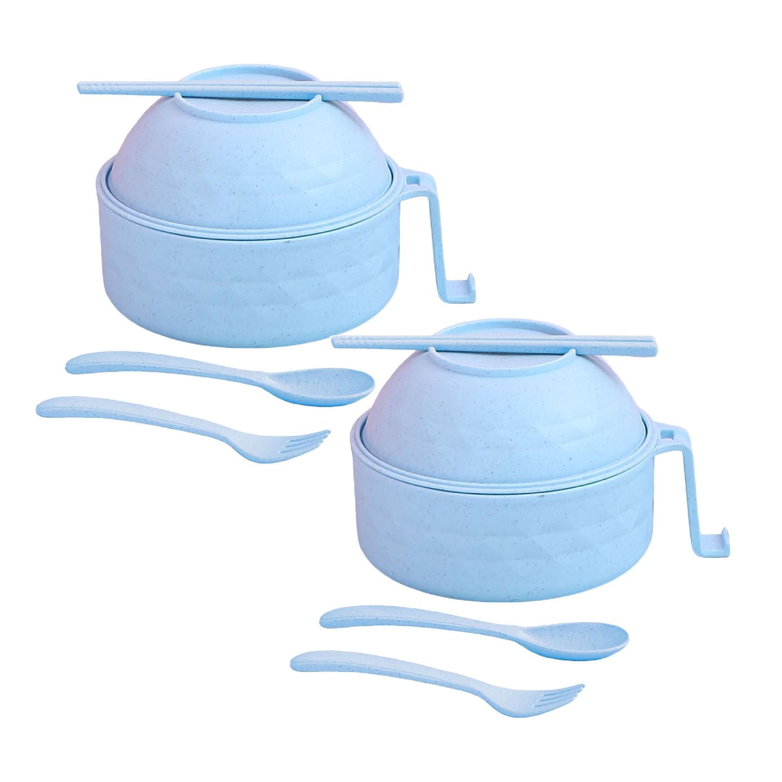 Alatka Microwave Ramen Bowl With Lid, Strainer, and Handle - Bamboo ...