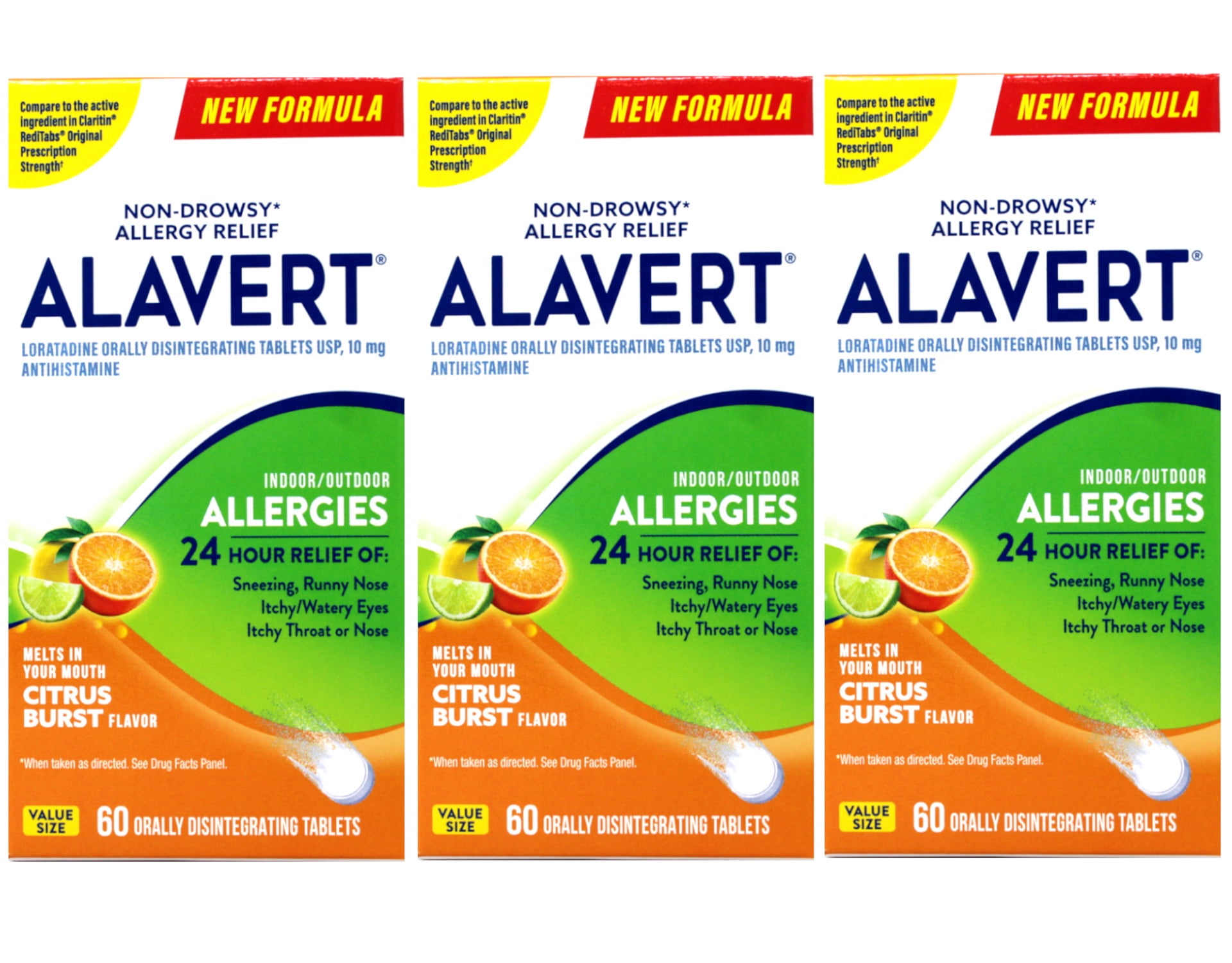 Alavert Allergy Relief, Non-Drowsy, 24 Hour Time Day, Orally ...