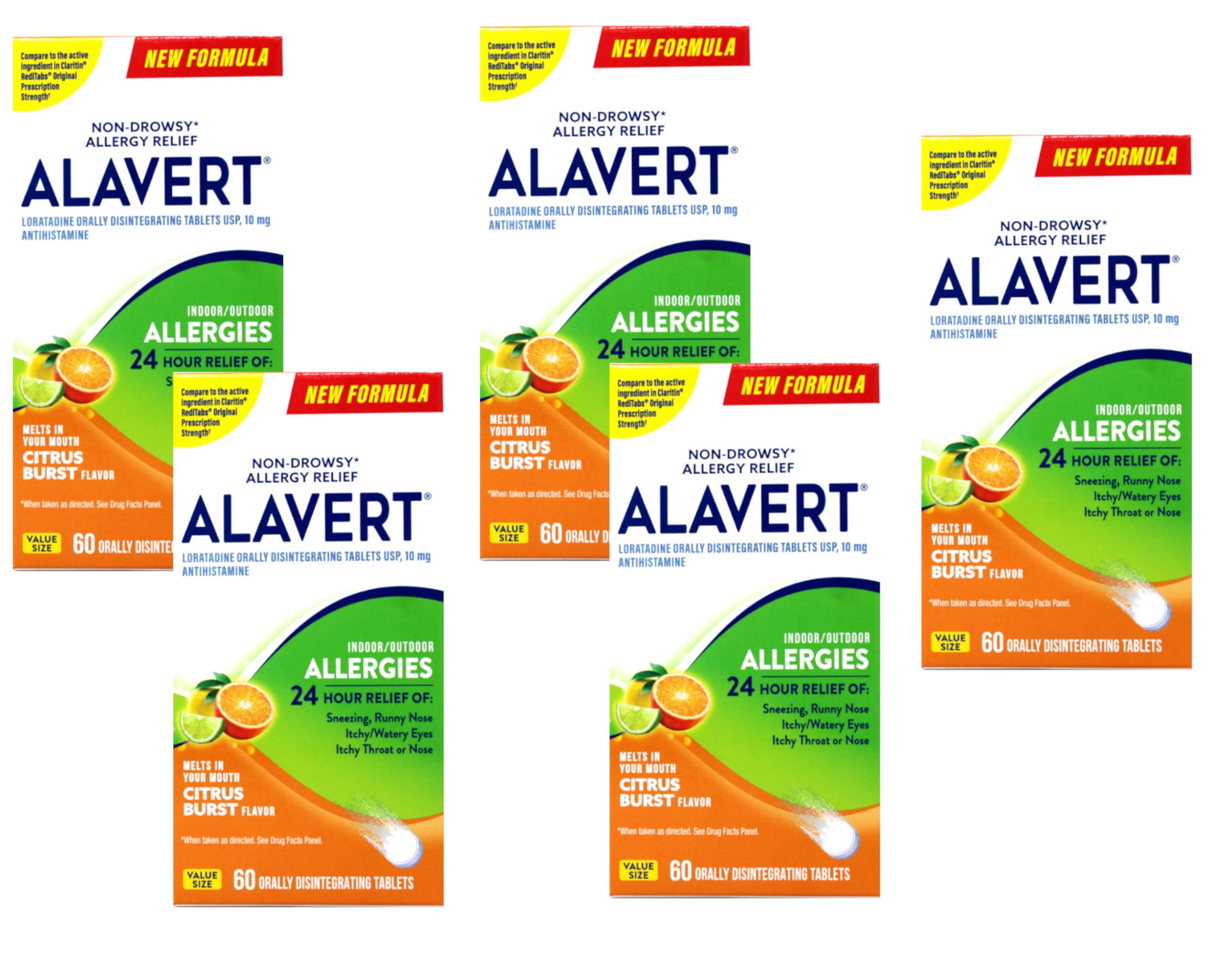 Alavert 24-Hr Non-Drowsy Allergy Relief Tablets, Indoor & Outdoor ...