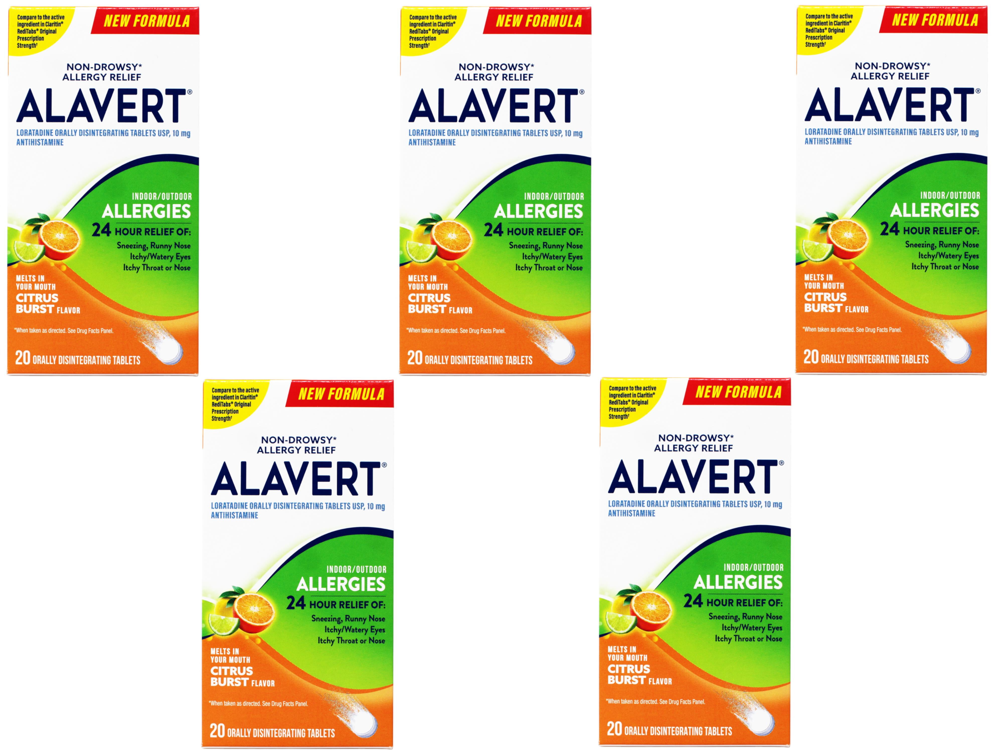 Alavert Medicine, Non-Drowsy Allergy Relief Medications, Citrus Burst ...