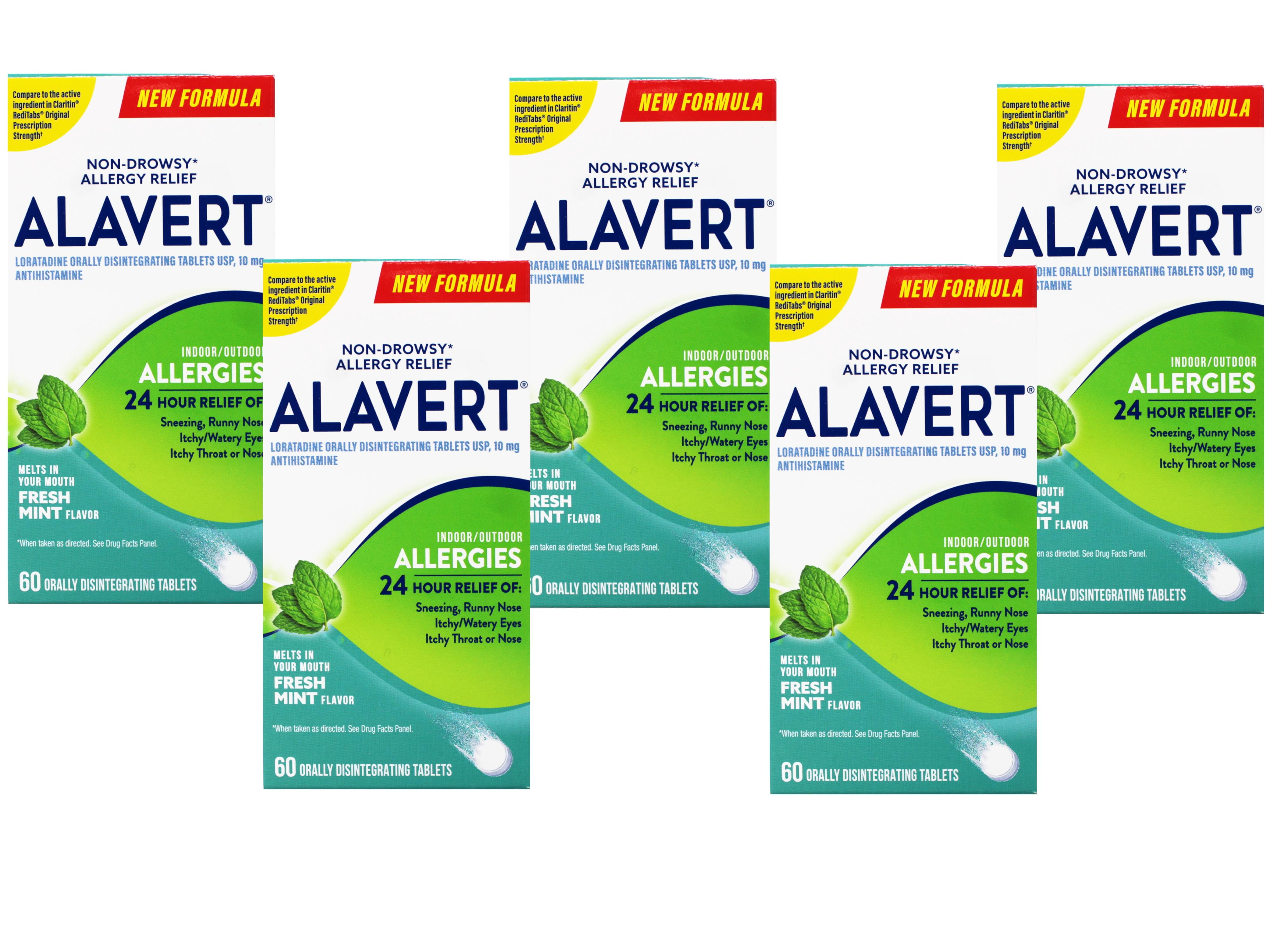 Alavert Quick Dissolving Allergy Relief Tablets, Non-Drowsy, Indoor ...