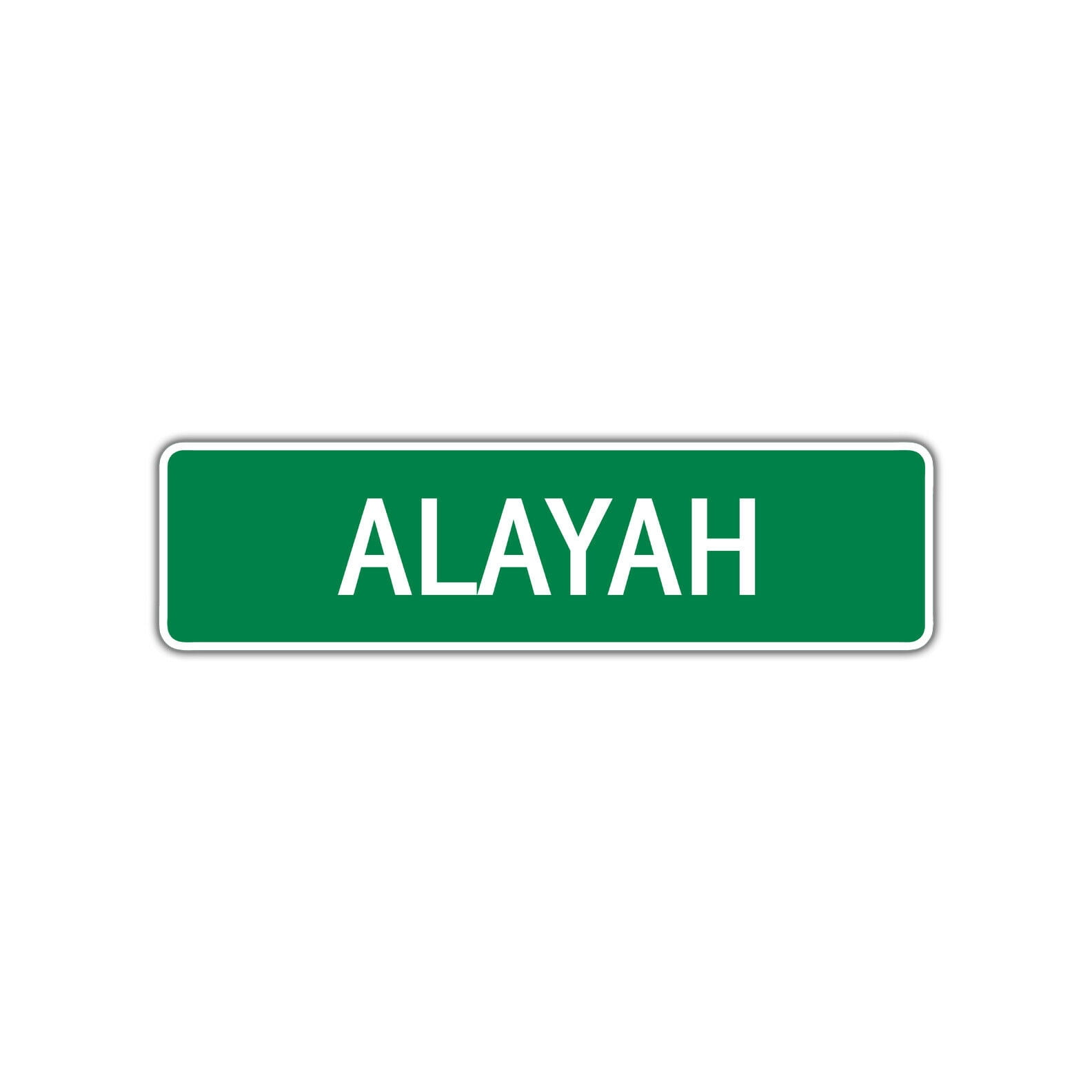 Alayah Girls Children Name Letter Printed Plaque Decoration Label ...