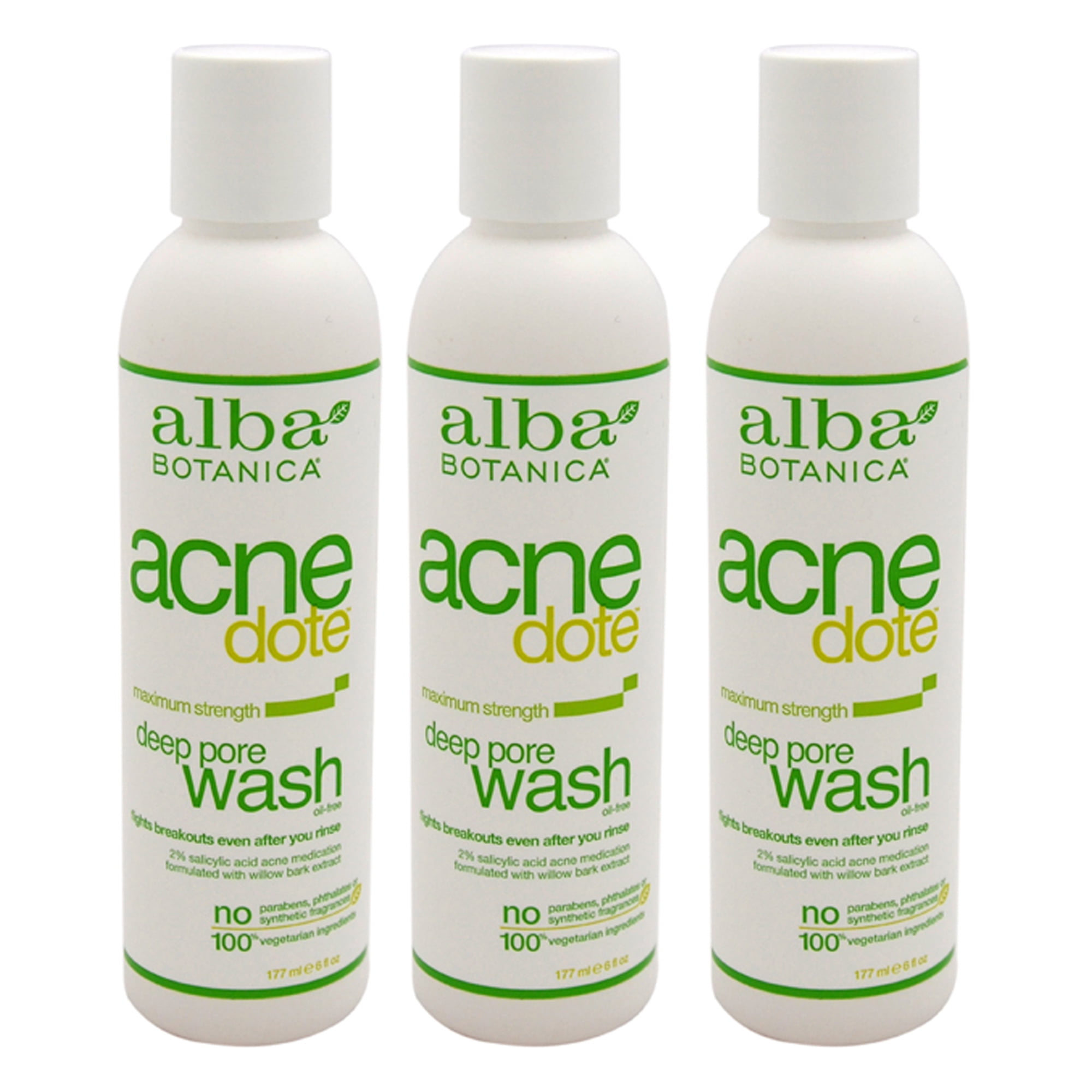 Alba Botanica Acne Dote Deep Pore Wash Oil-Free - Pack of 3, Facial ...