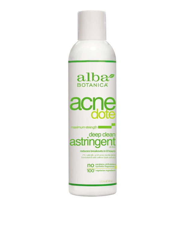 Alba Botanica Acnedote Maximum Strength Astringent, Deep Pore Cleansing ...