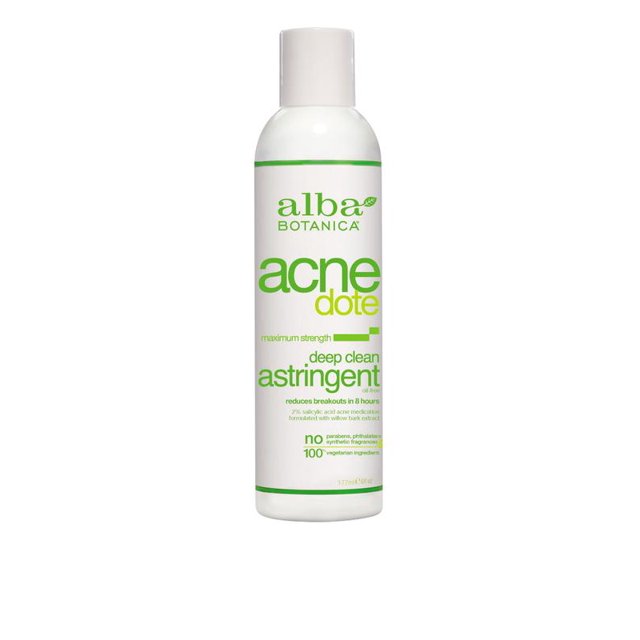 Alba Botanica Acnedote Maximum Strength Deep Clean Astringent, 6 fl oz ...