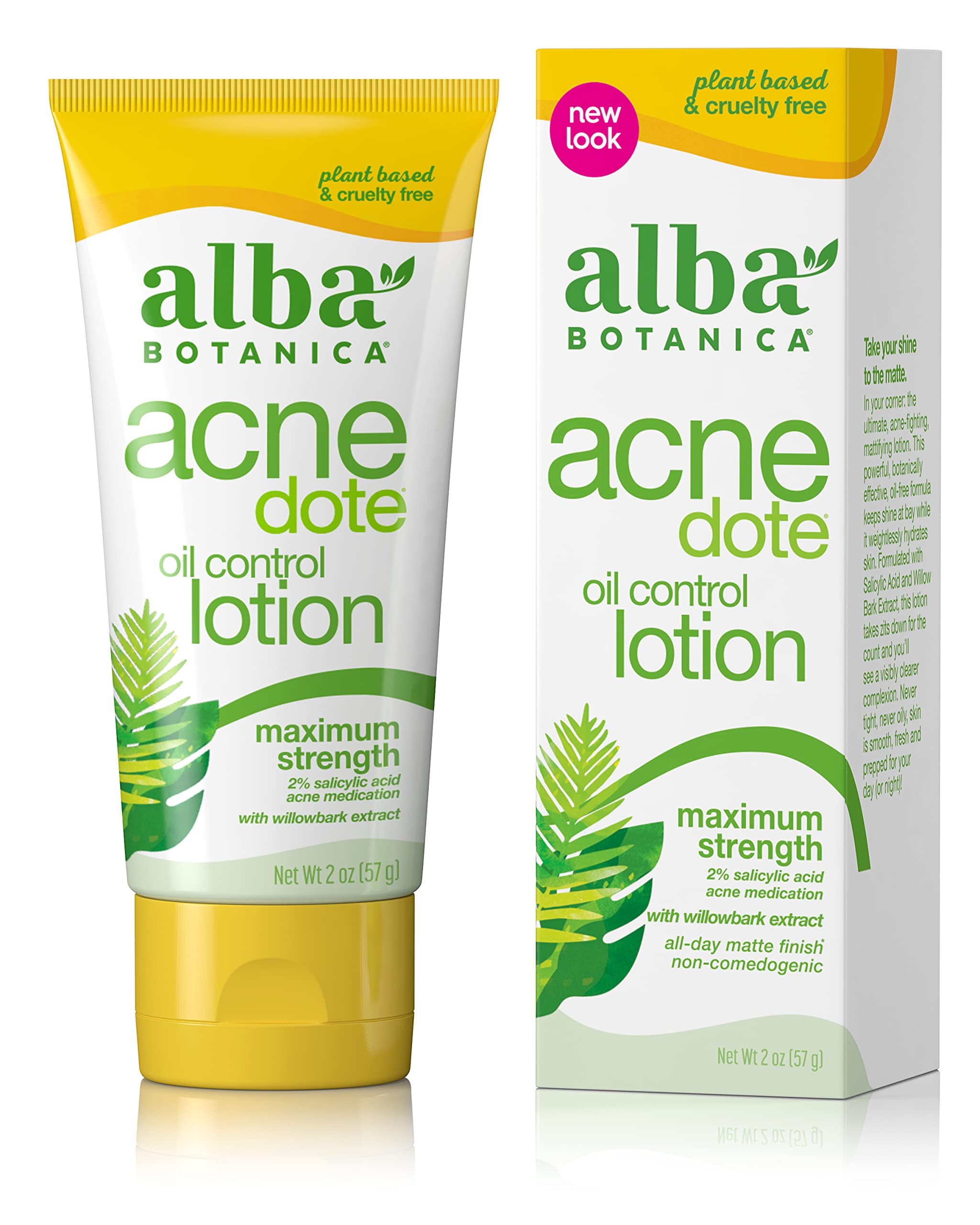 Alba Botanica Acnedote Maximum Strength Oil Control Lotion, 2 Oz C29 ...