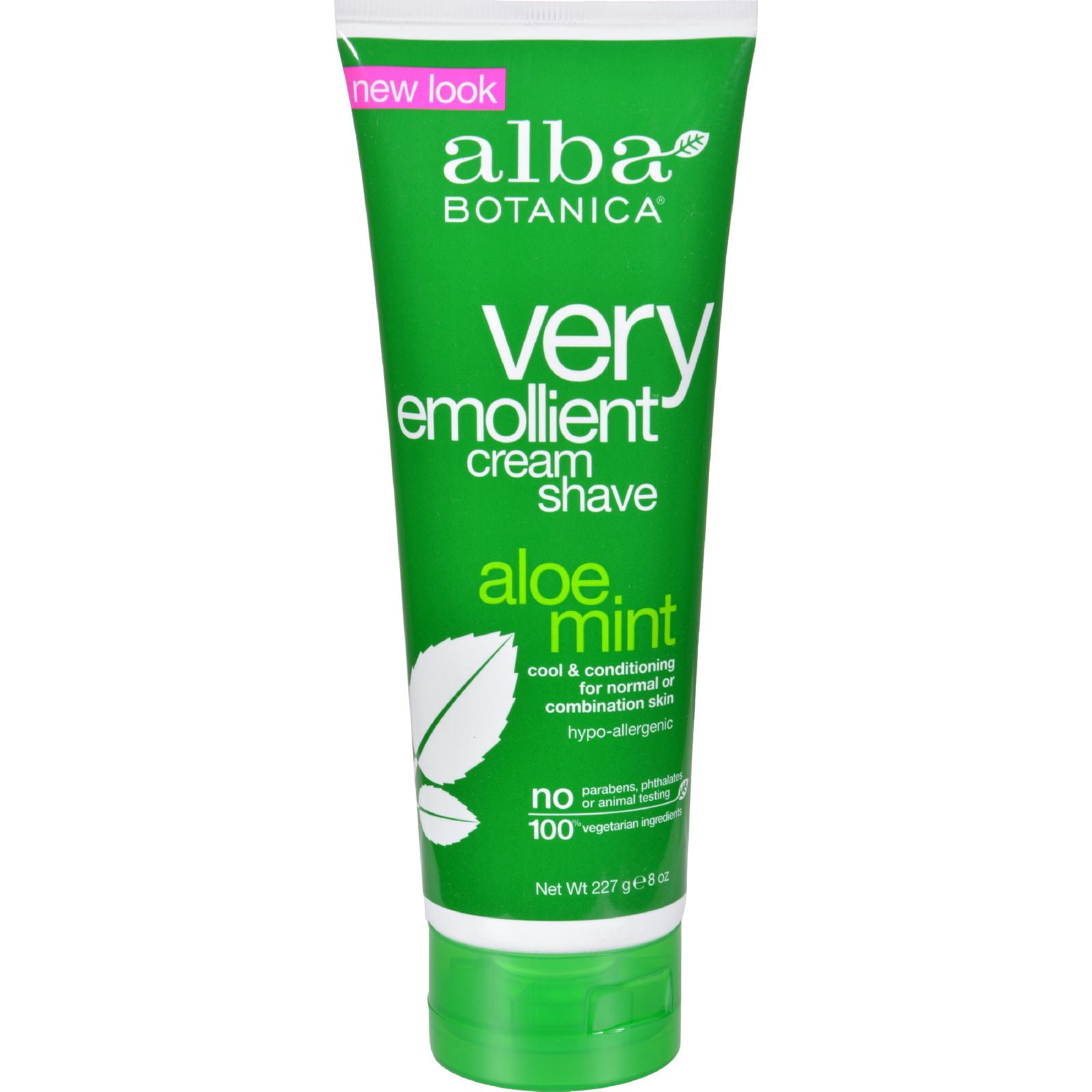 Alba Botanica Moisturizing Shave Cream, Aloe Mint, 8 Oz - Walmart.com
