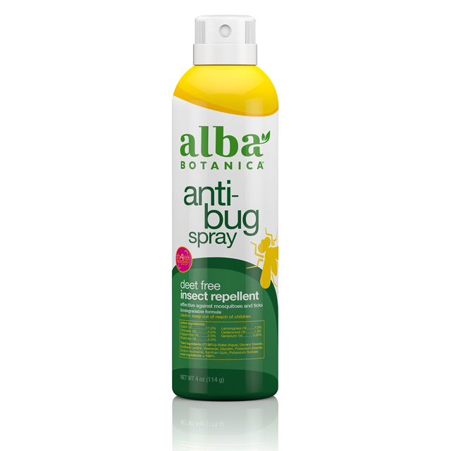 Alba Botanica Biodegradable Anti Bug Insect Repellent Spray, 4 oz ...
