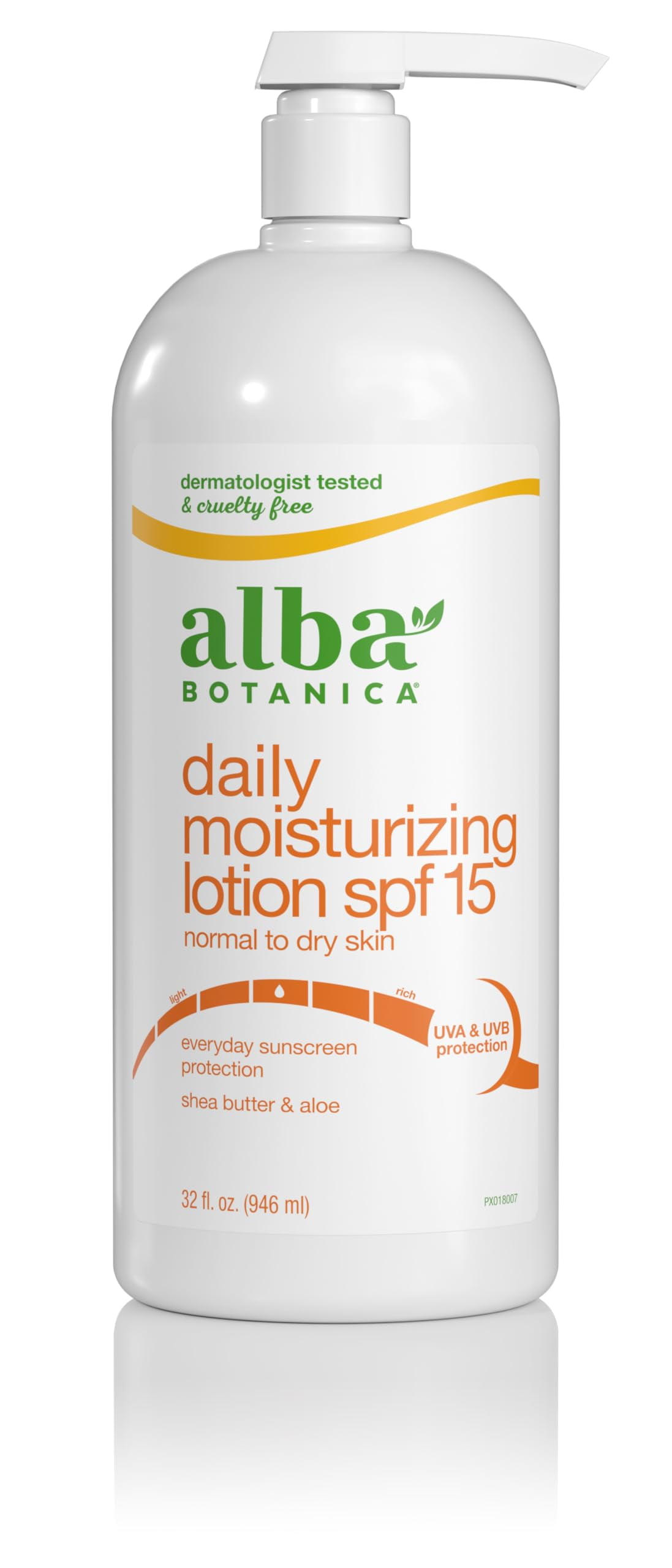 Alba Botanica Daily Moisturizing TGF4 Lotion SPF 15, Normal to Dry Skin ...