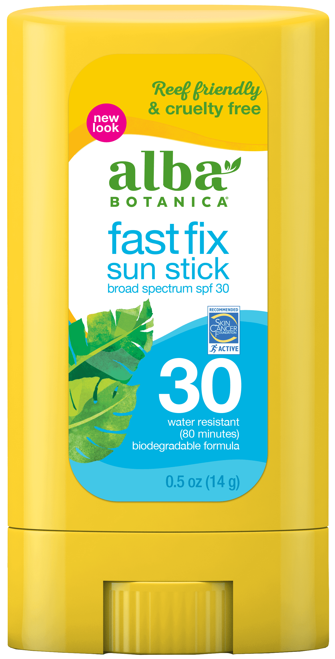 Alba Botanica Fast Fix Sun Stick Sunscreen SPF 30, 0.5 oz. HSA/FSA ...
