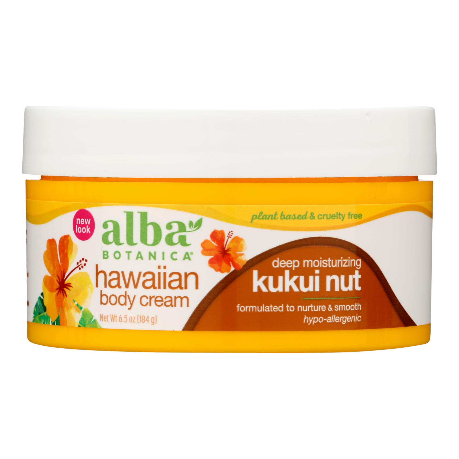 Alba Botanica - Hawaiian Body Cream Kukui Nut - 6.5 oz - Walmart.com