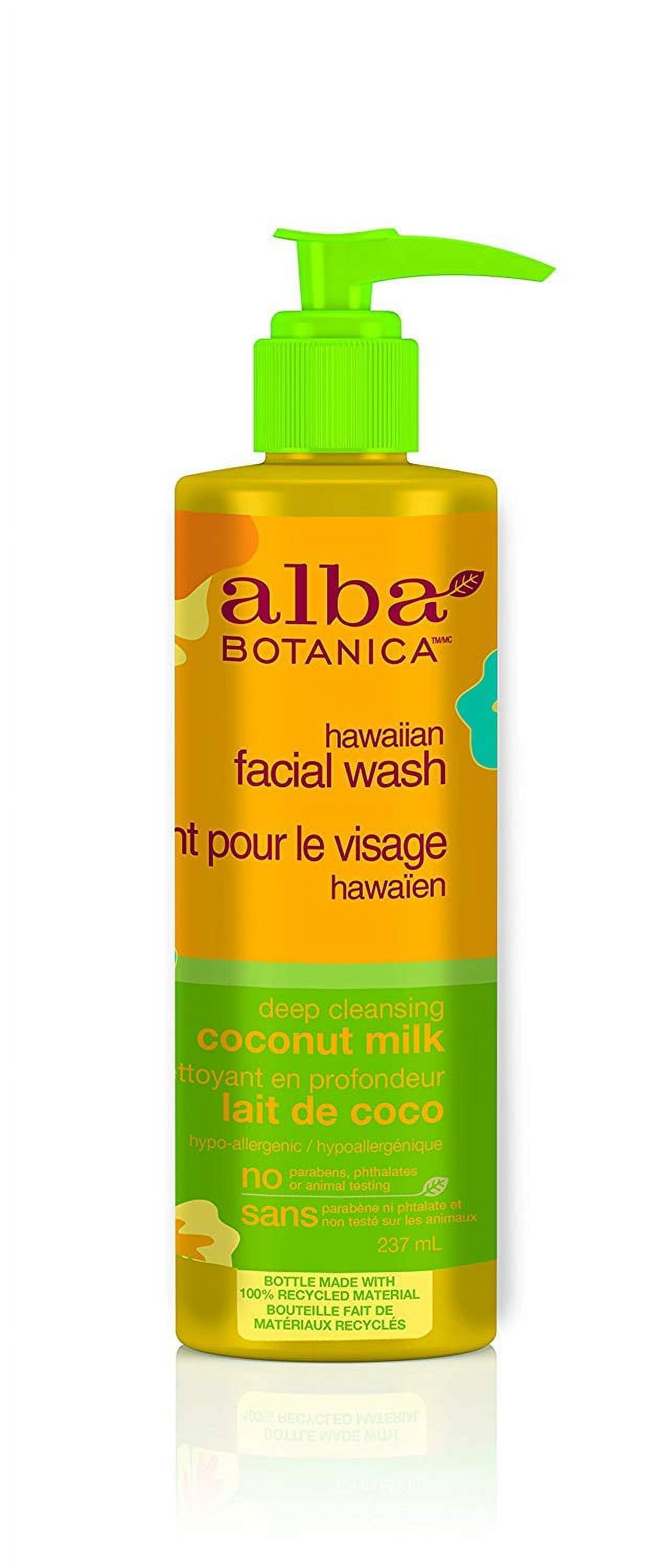 Alba Botanica Hawaiian Coconut Milk Facial Wash, 8.01 Oz - Walmart.com