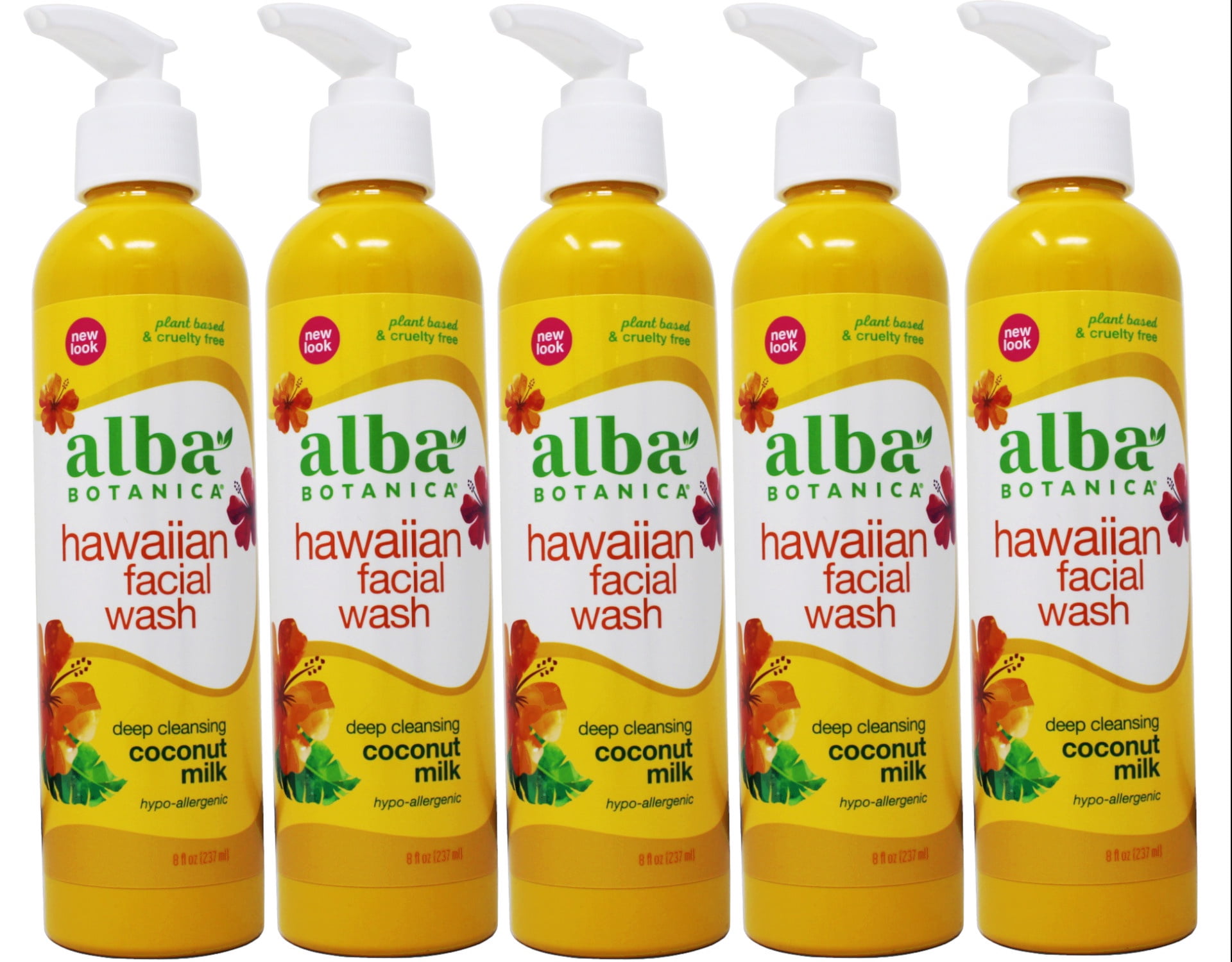 Alba Botanica Hawaiian Facial Wash, Deep Cleansing Coconut Milk 8 oz ...