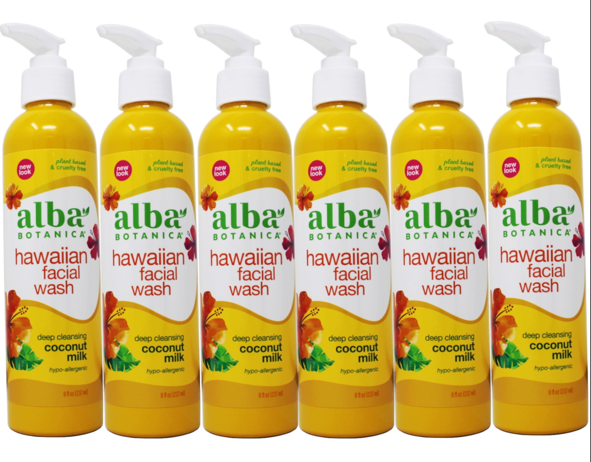Alba Botanica Hawaiian Facial Wash, Deep Cleansing Coconut Milk 8 oz ...