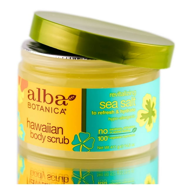 Alba Botanica Hawaiian Exfoliating Sea Salt Body Scrub (14.5 oz ...