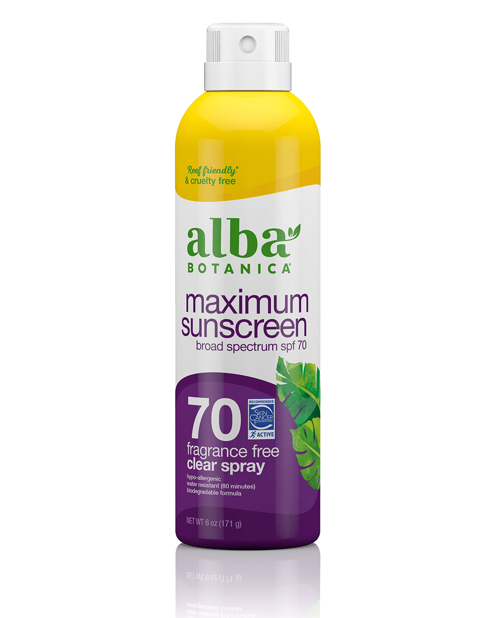 Alba Botanica Safe & Friendly Sunblock Spray, Hawaiian SPF 70 ...